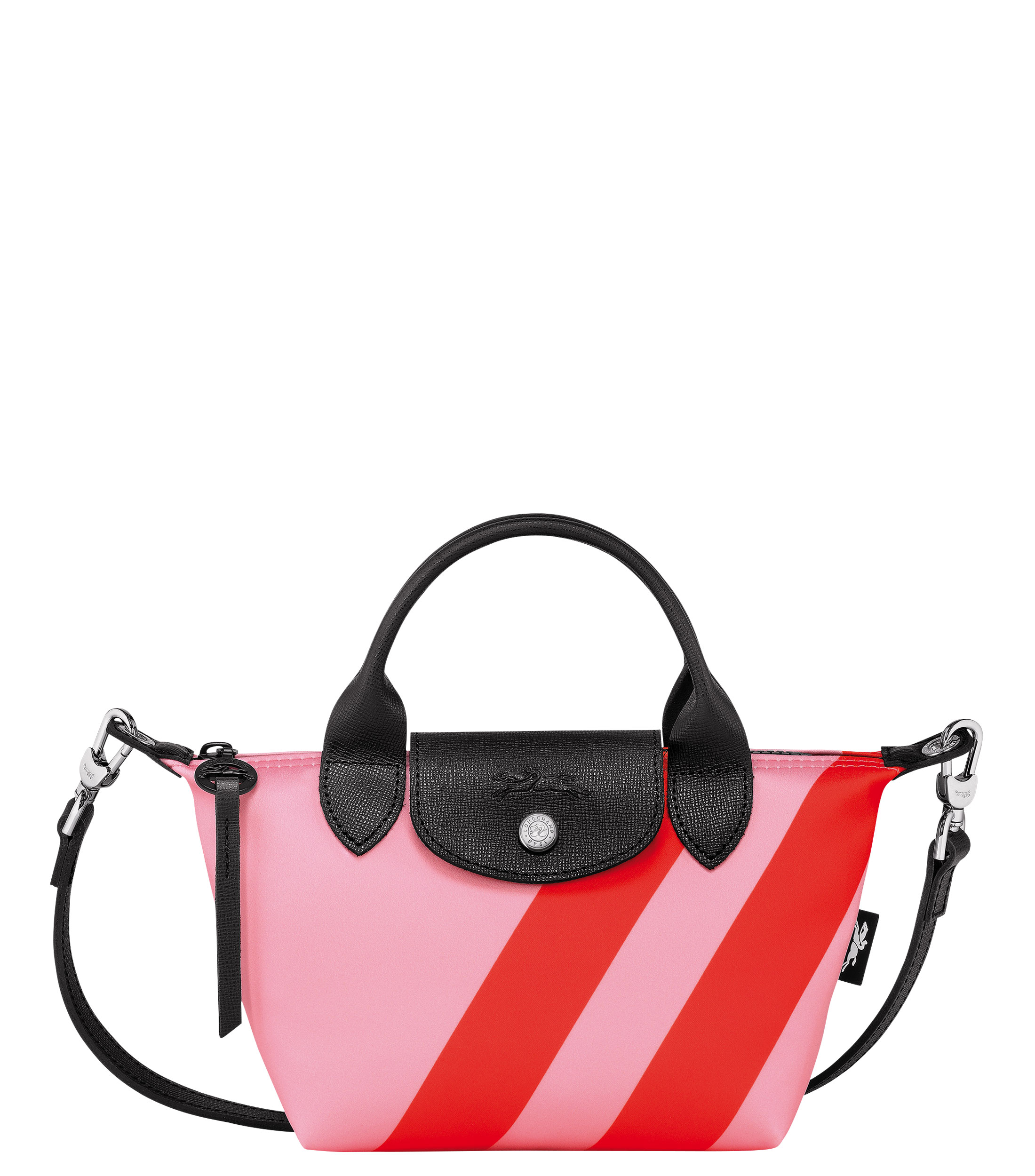 Longchamp: Bolso Crossbody rosa Le Pliage Casaque con Estampado Mujer ...