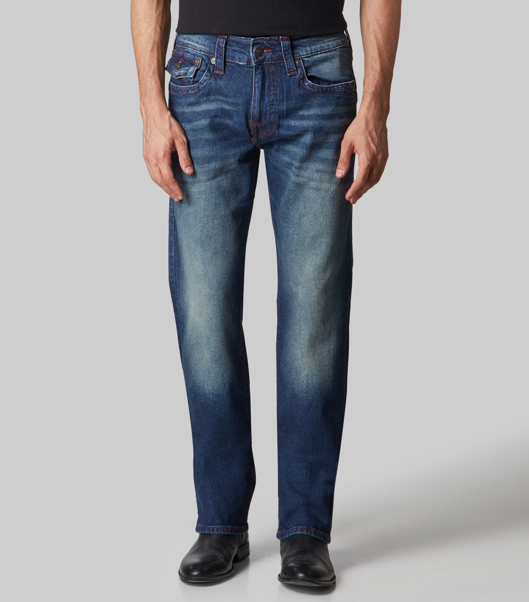 True Religion: Jeans Ricky de corte Relaxed Straight Hombre | El ...
