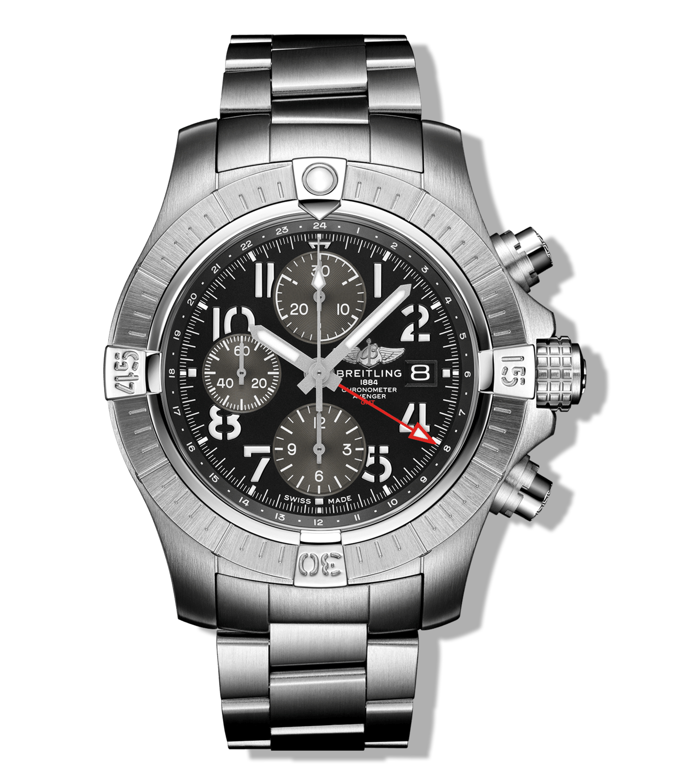 Breitling: Reloj para Hombre Avenger Casual, Plata | El Palacio de Hierro