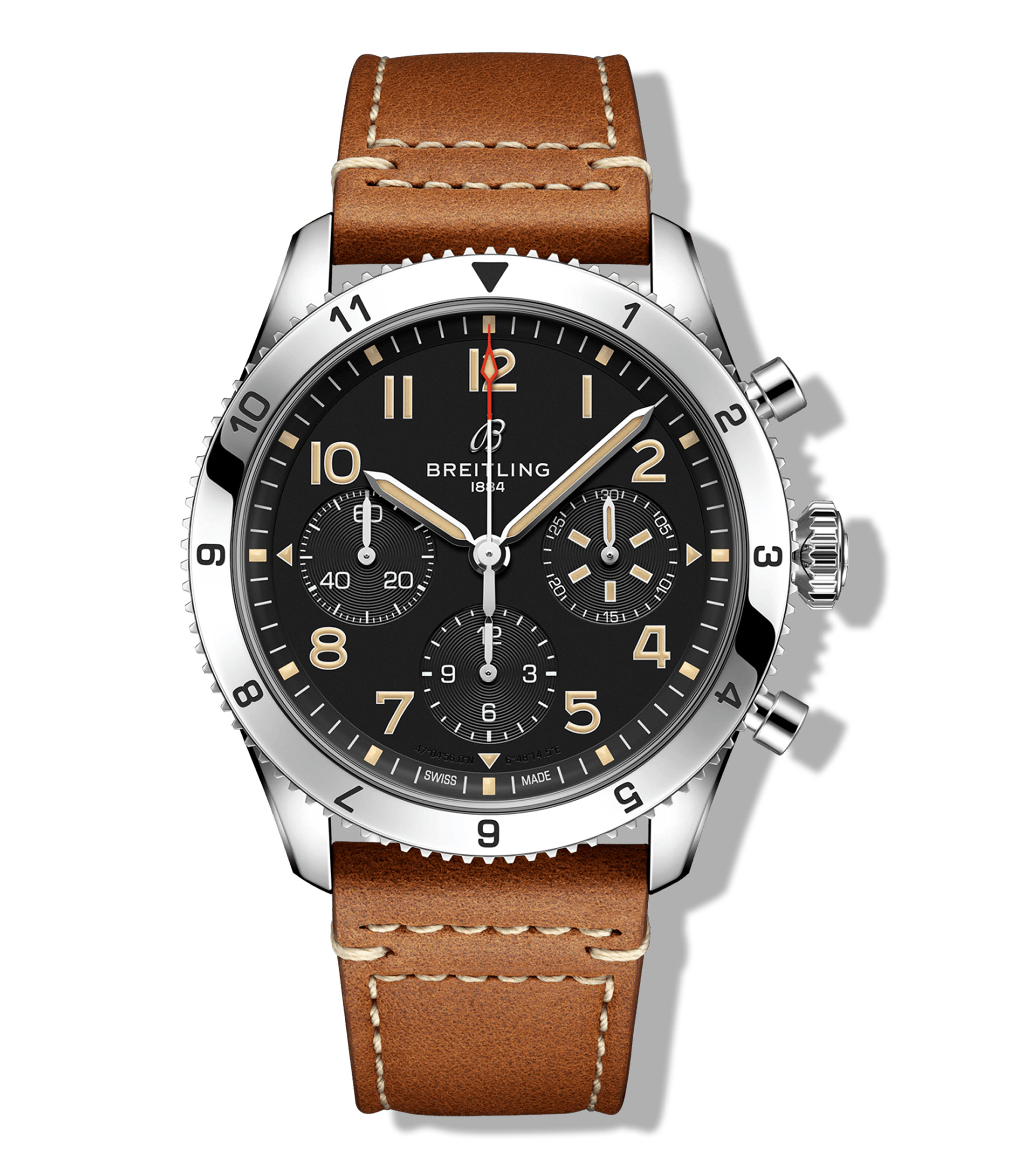 Breitling: Reloj para Hombre Classic AVI Casual, Plata | El Palacio de ...