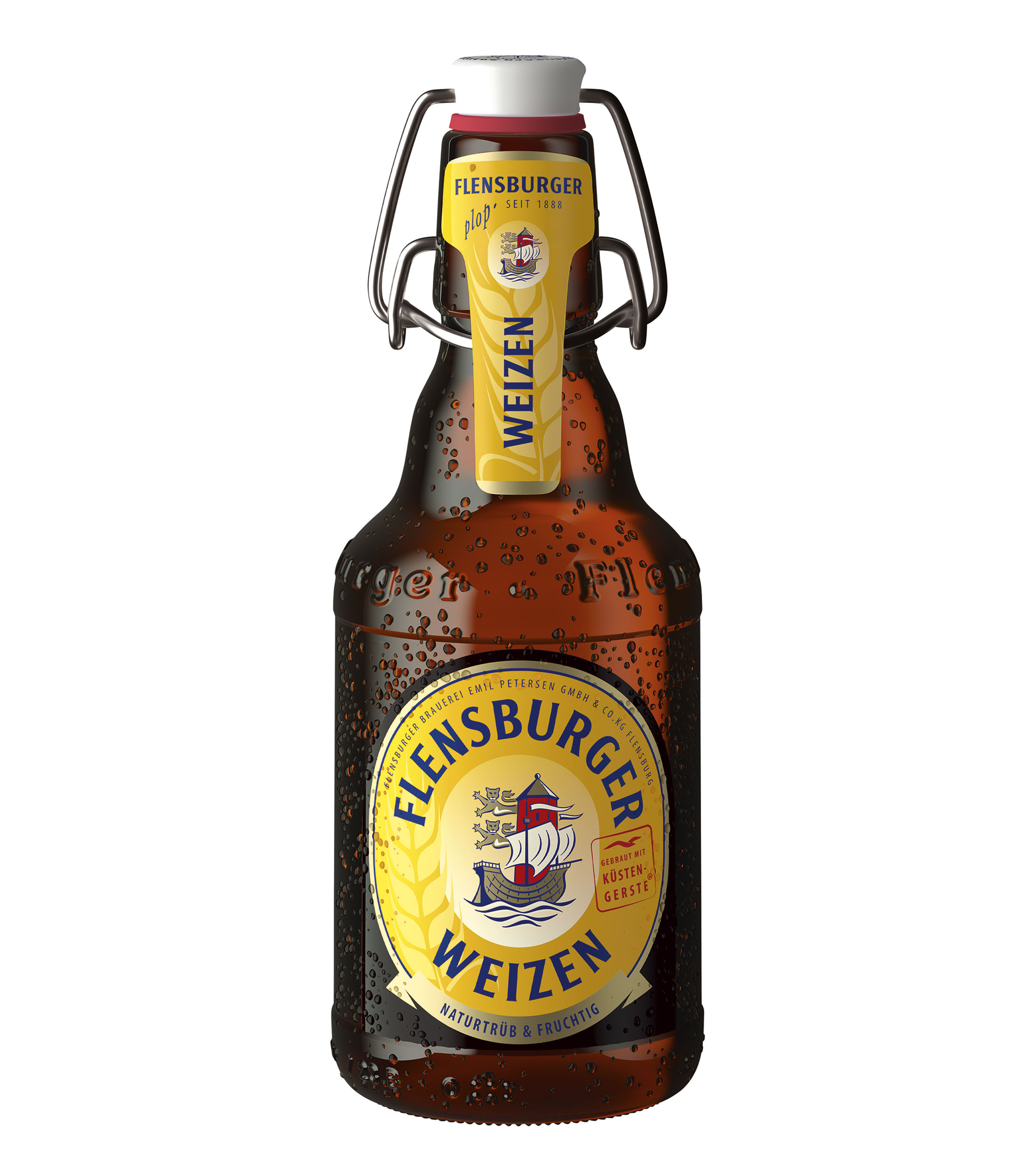 Flensburger Brauerei Cerveza Flensburger Weizen, 330 ml - El Palacio de Hierro
