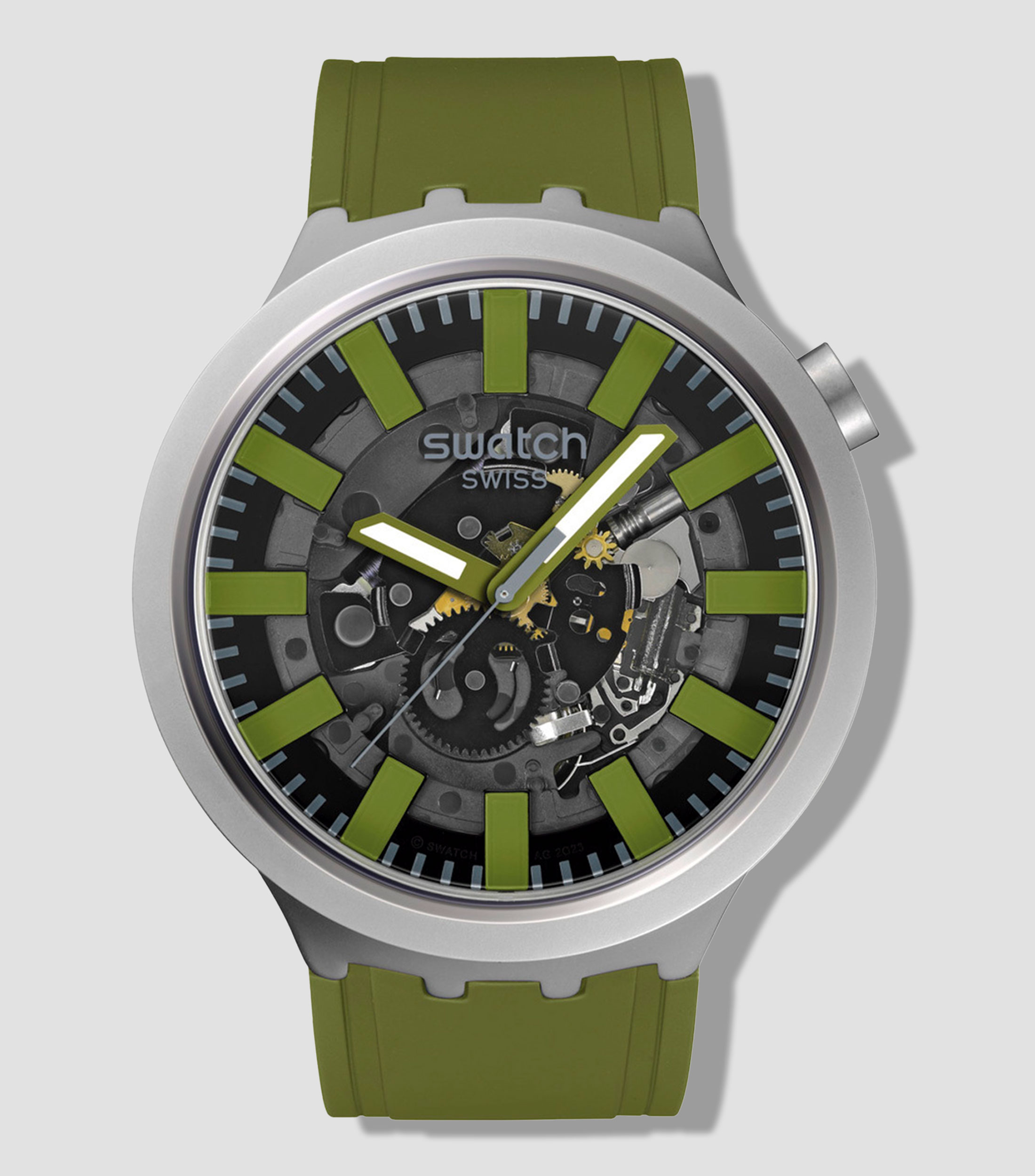 SWATCH_2012_Swatch Reloj Unisex Big Bold Irony casual verde |El Palacio ...