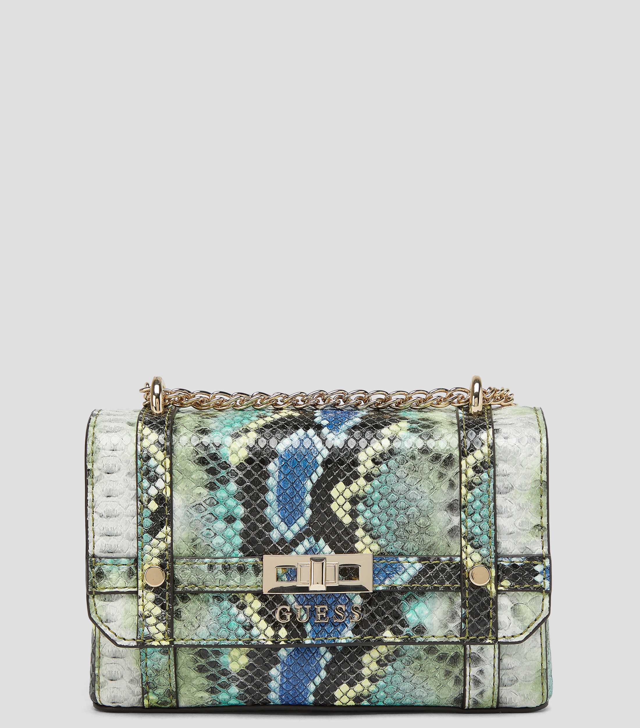 Guess: Bolso crossbody Emilee animalskin Mujer | El Palacio de Hierro