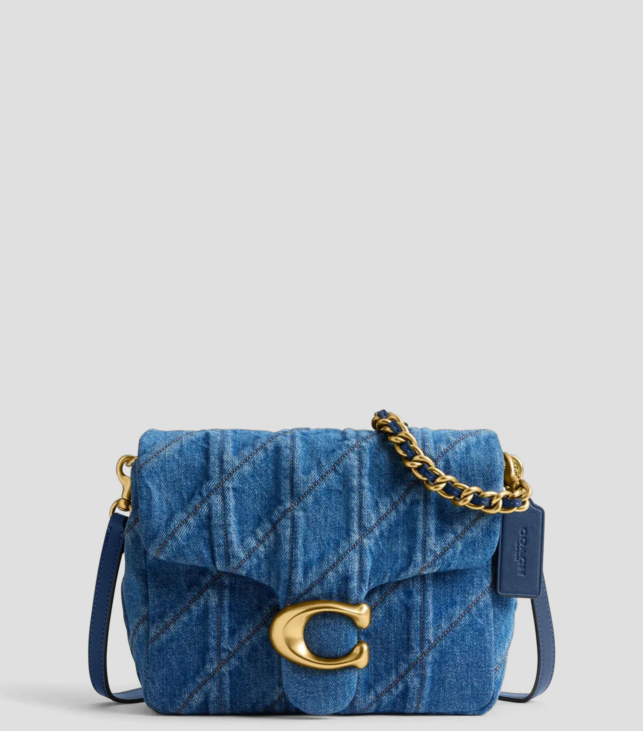 Coach Bolsa shoulder Times Square Tabby azul denim Mujer |El Palacio de ...