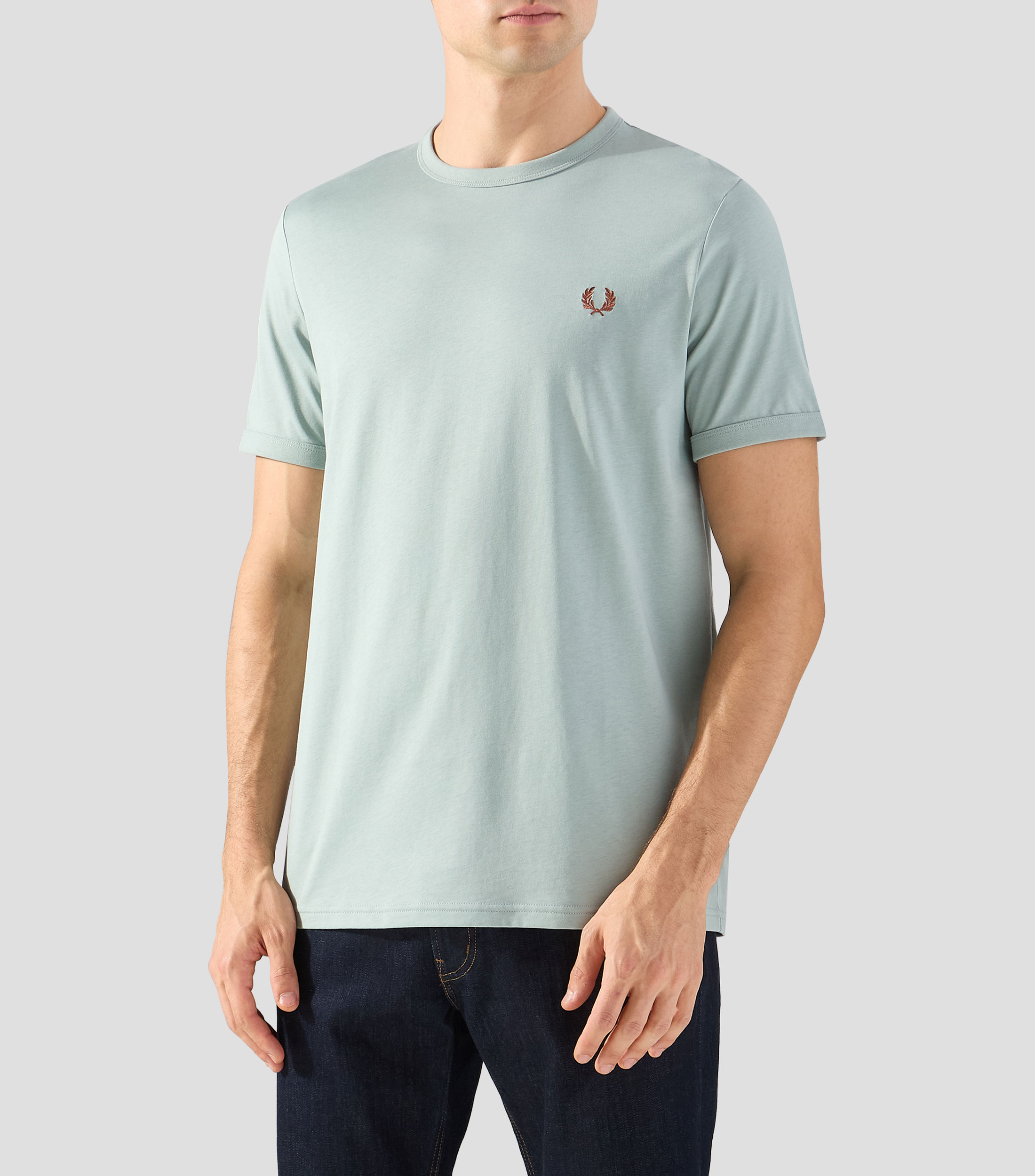Fred Perry Playera cuello redondo manga corta lisa Hombre |El Palacio ...