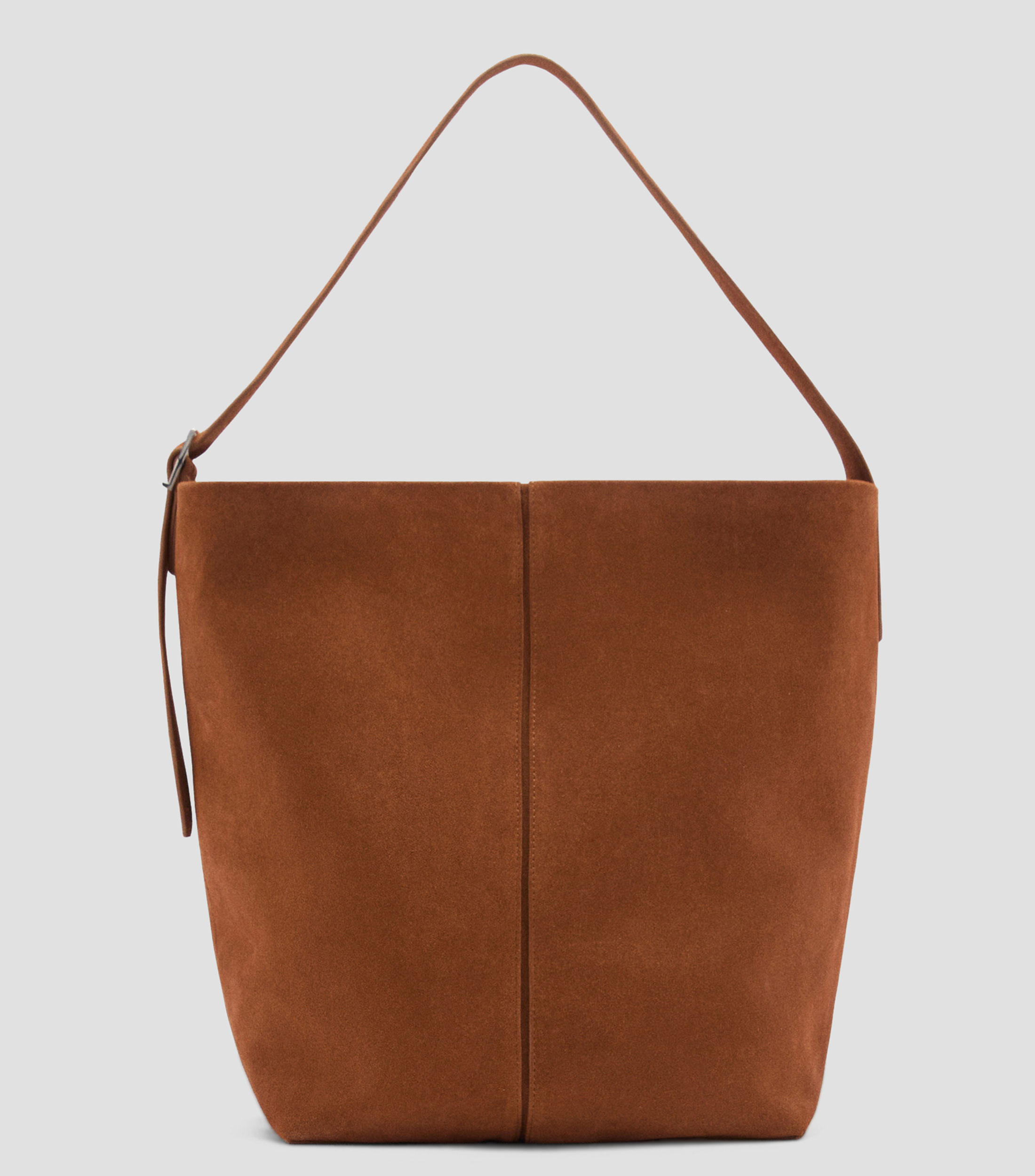 Mango Bolsa Shopper en piel bovina lisa Mujer - El Palacio de Hierro