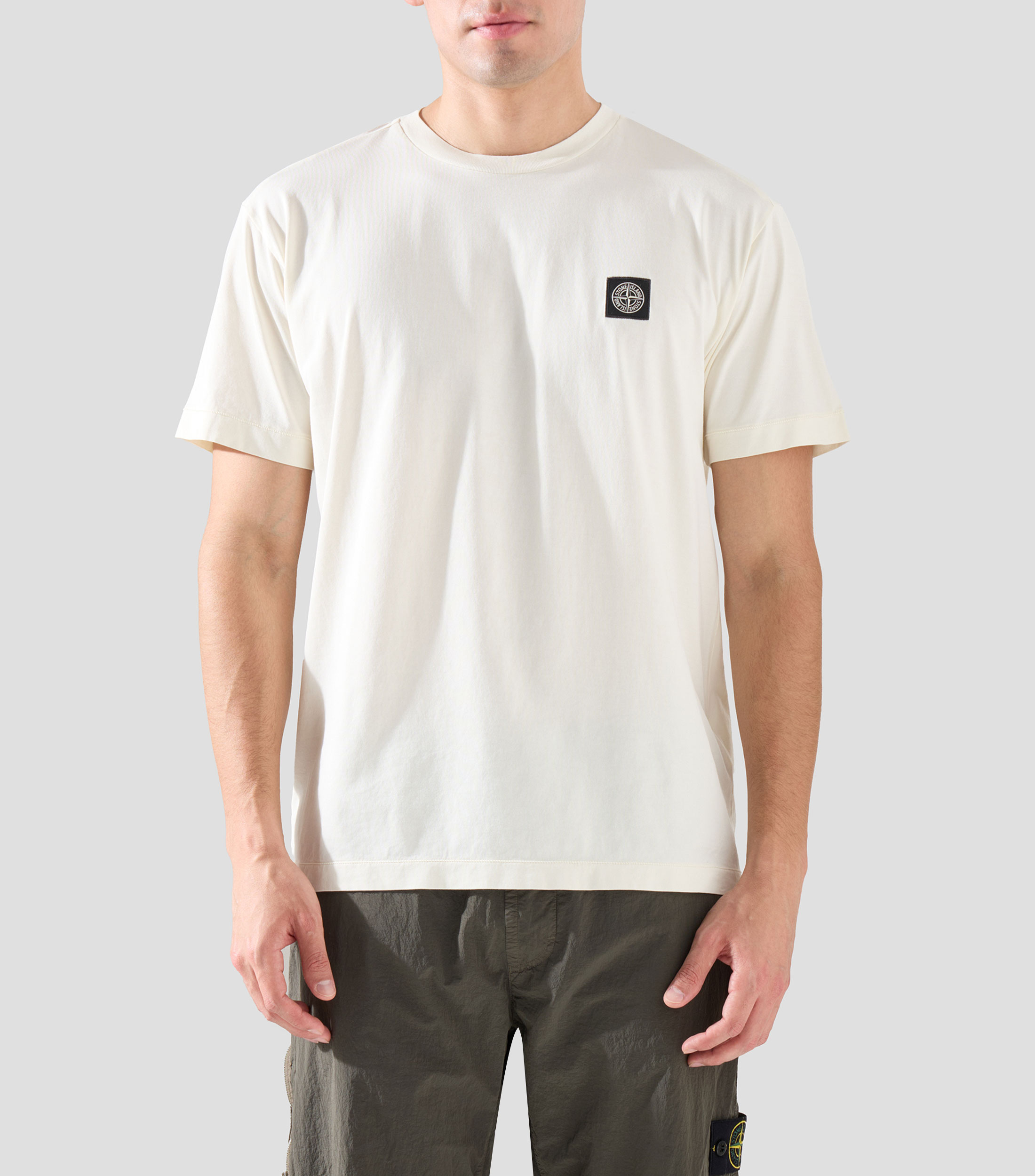 Stone Island Playera de cuello redondo con manga corta Hombre |El ...