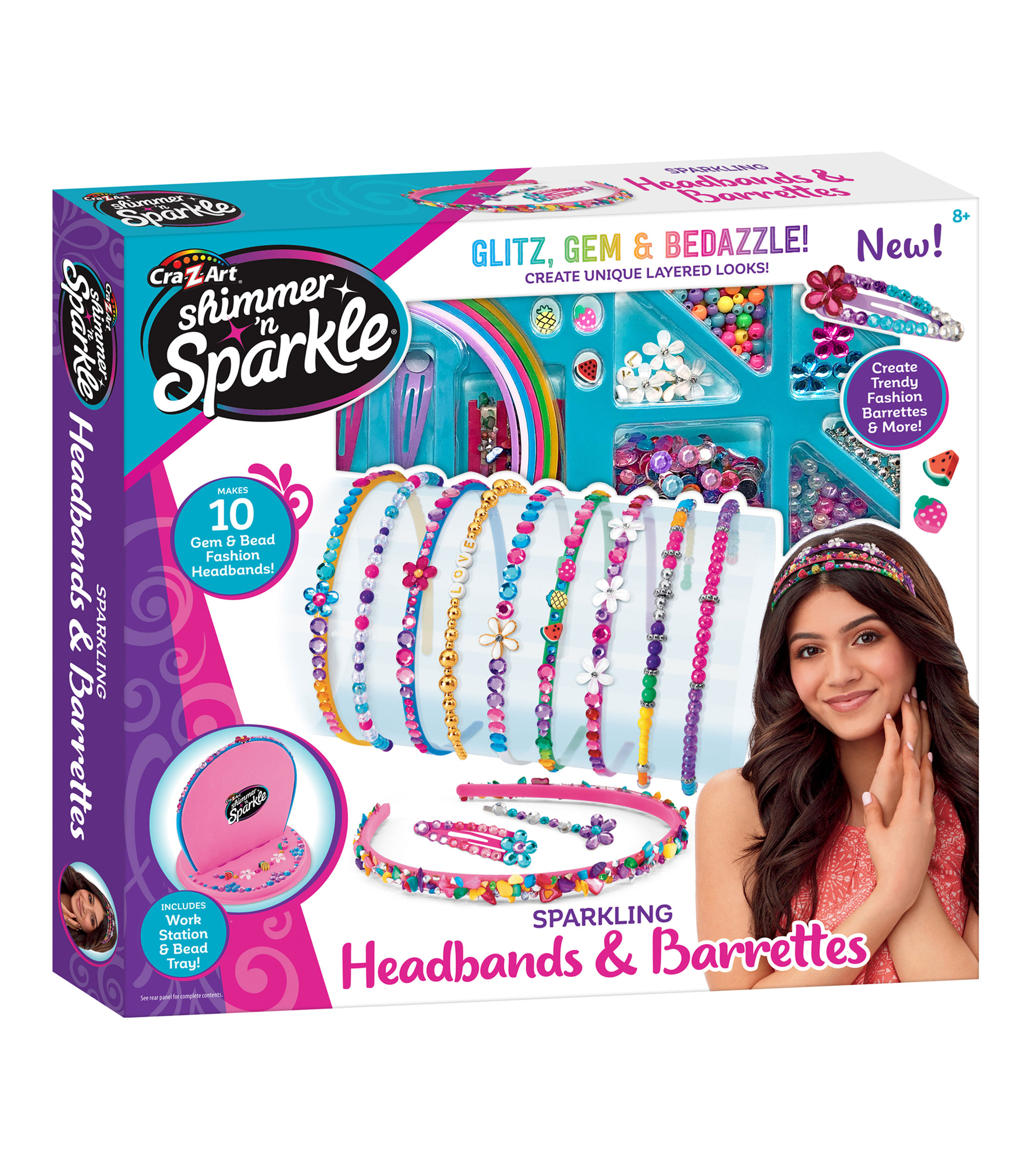 DISNEY_0567_Disney Set Sparkling Headbands and Hair Charms Shimmer and ...