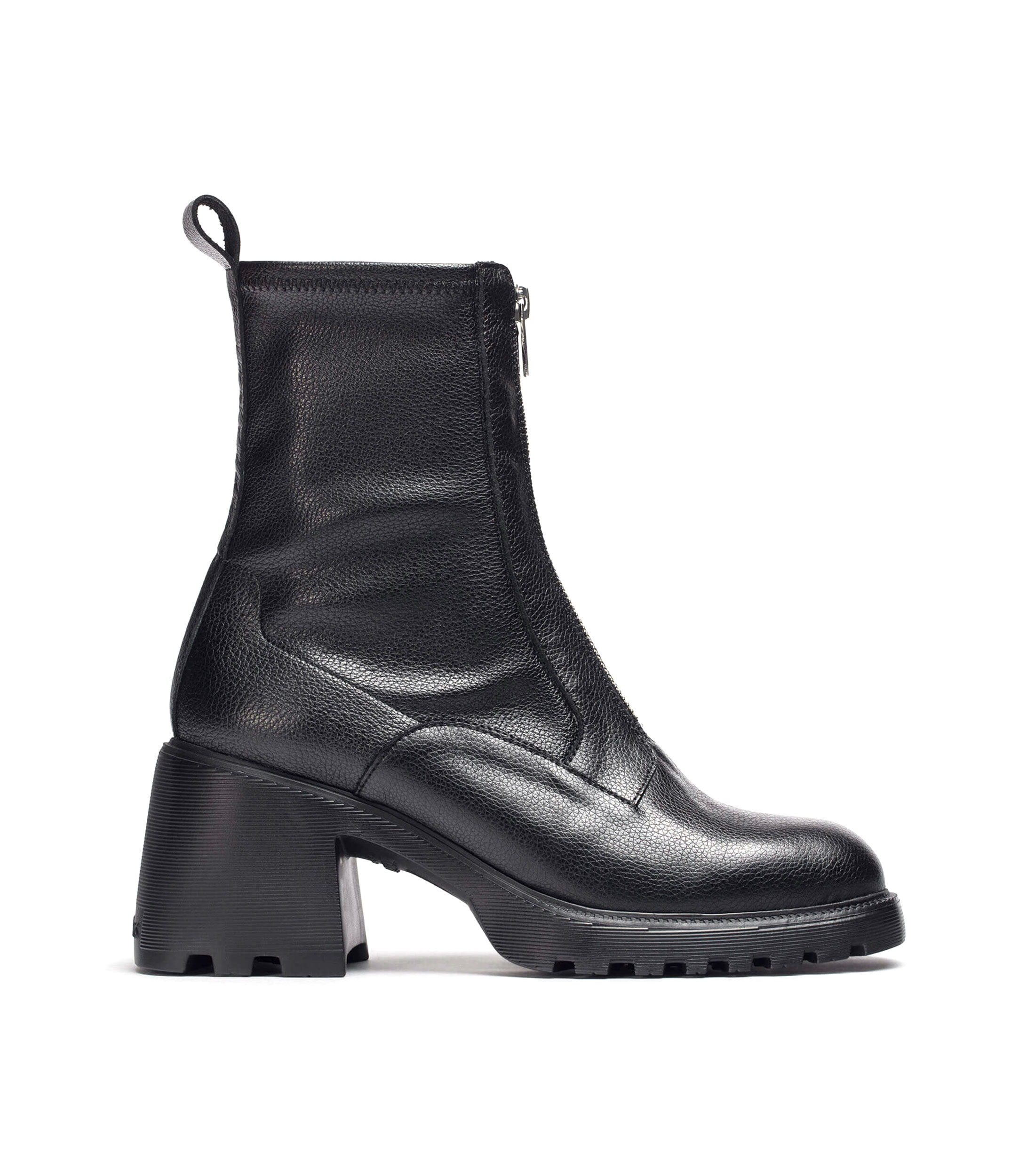 Wonders: Botines casuales en piel con tacón medio cuadrado Mujer | El ...