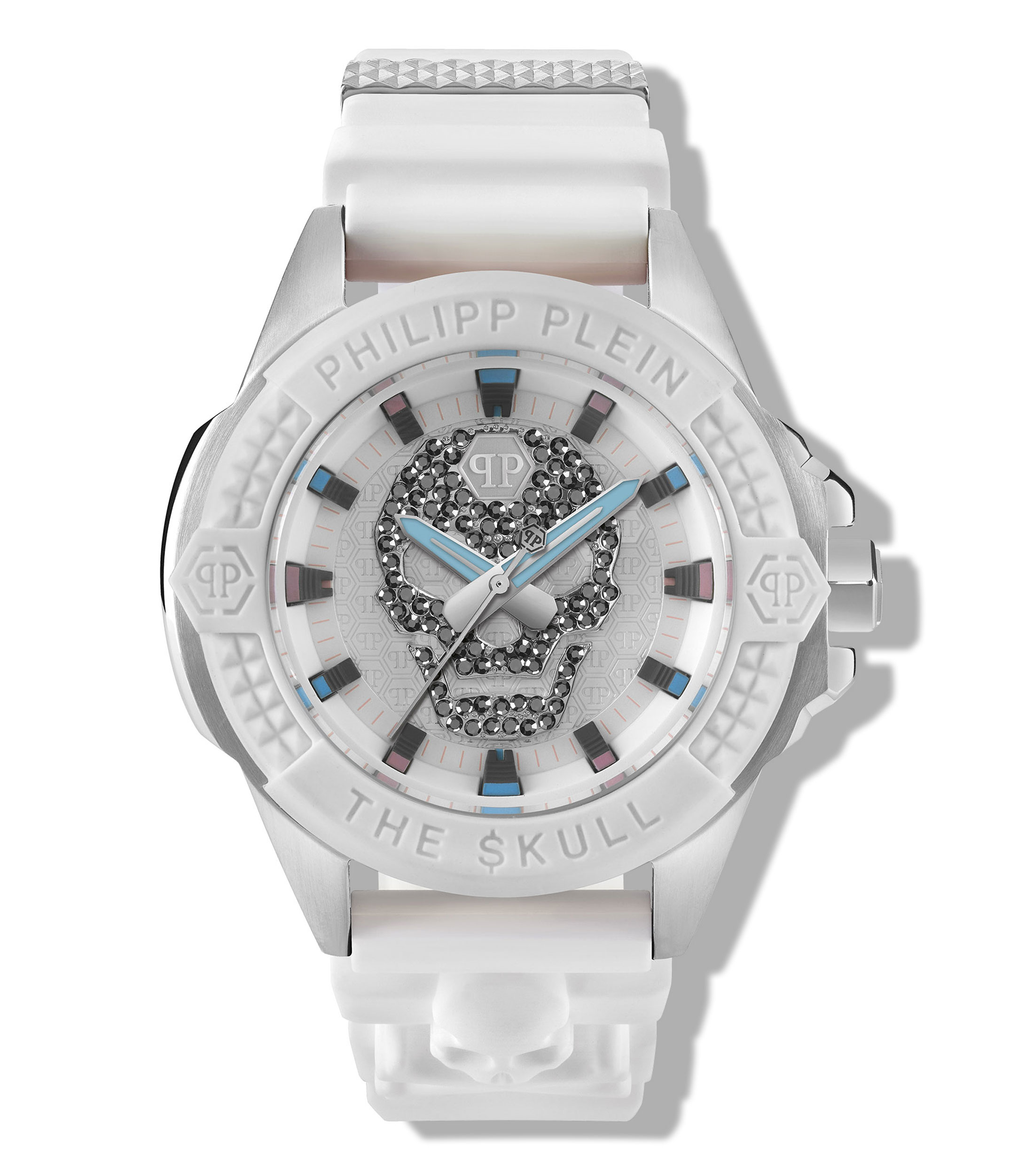 Philipp Plein Reloj unisex The Skull casual, blanco - El Palacio de Hierro