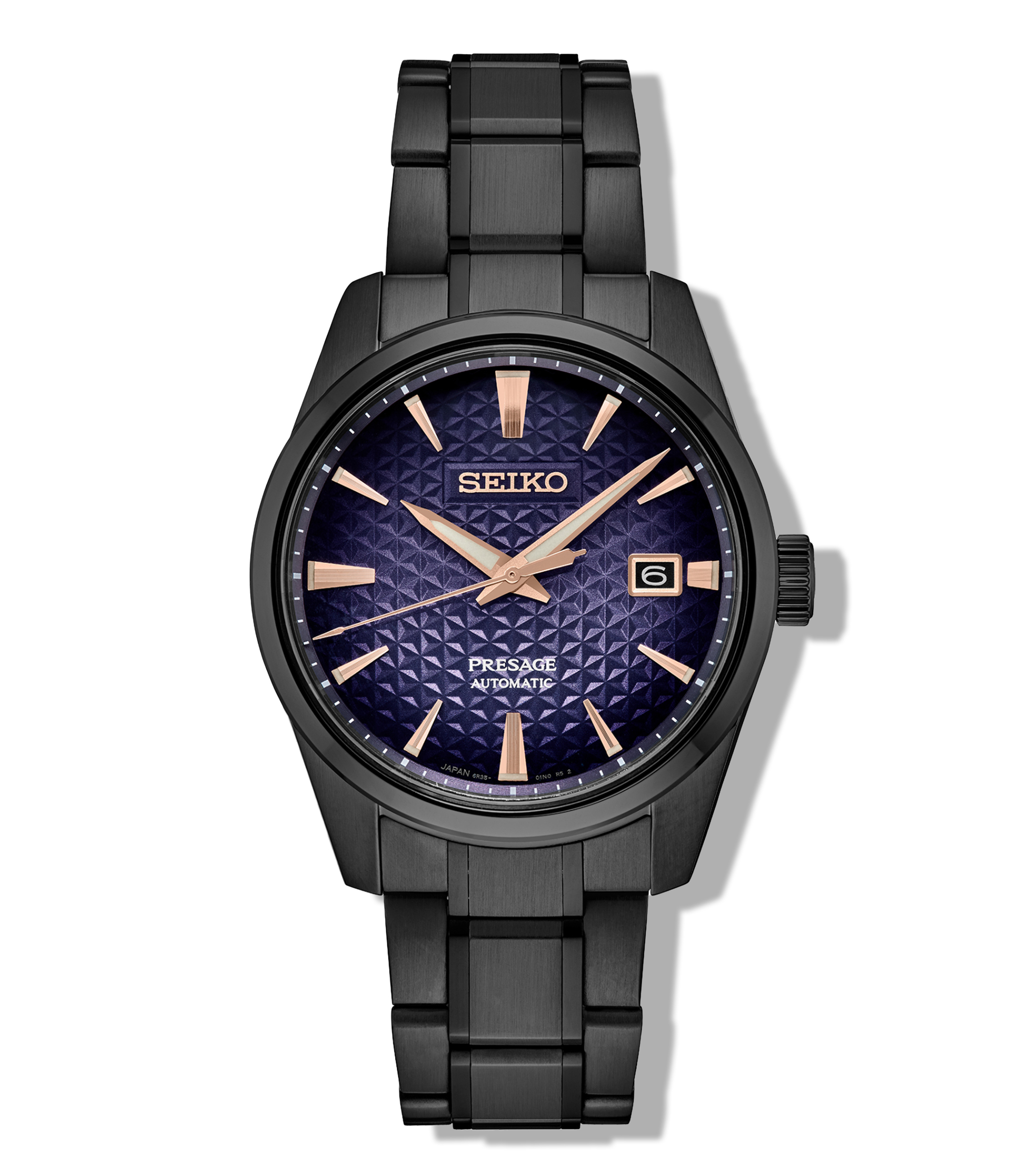 Seiko Reloj para Hombre Presage Casual Negro - El Palacio de Hierro