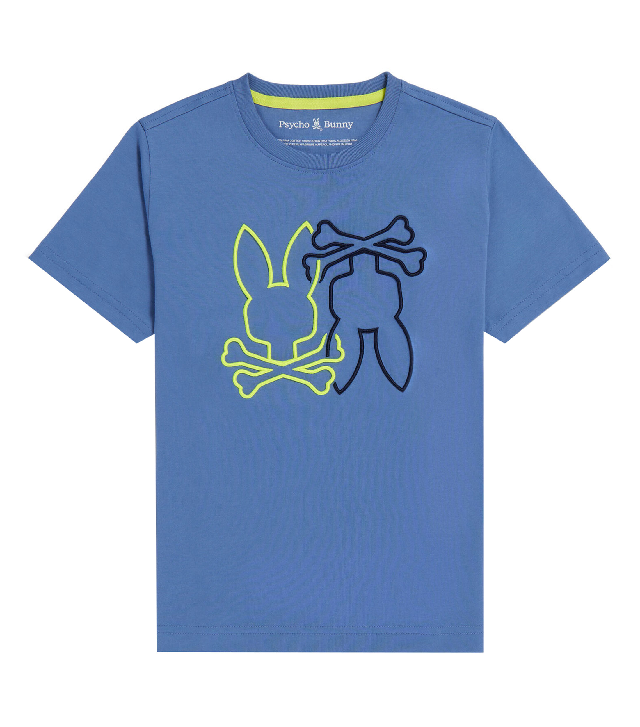 Psycho Bunny: Playera cuello redondo manga corta con bordado Niño | El ...