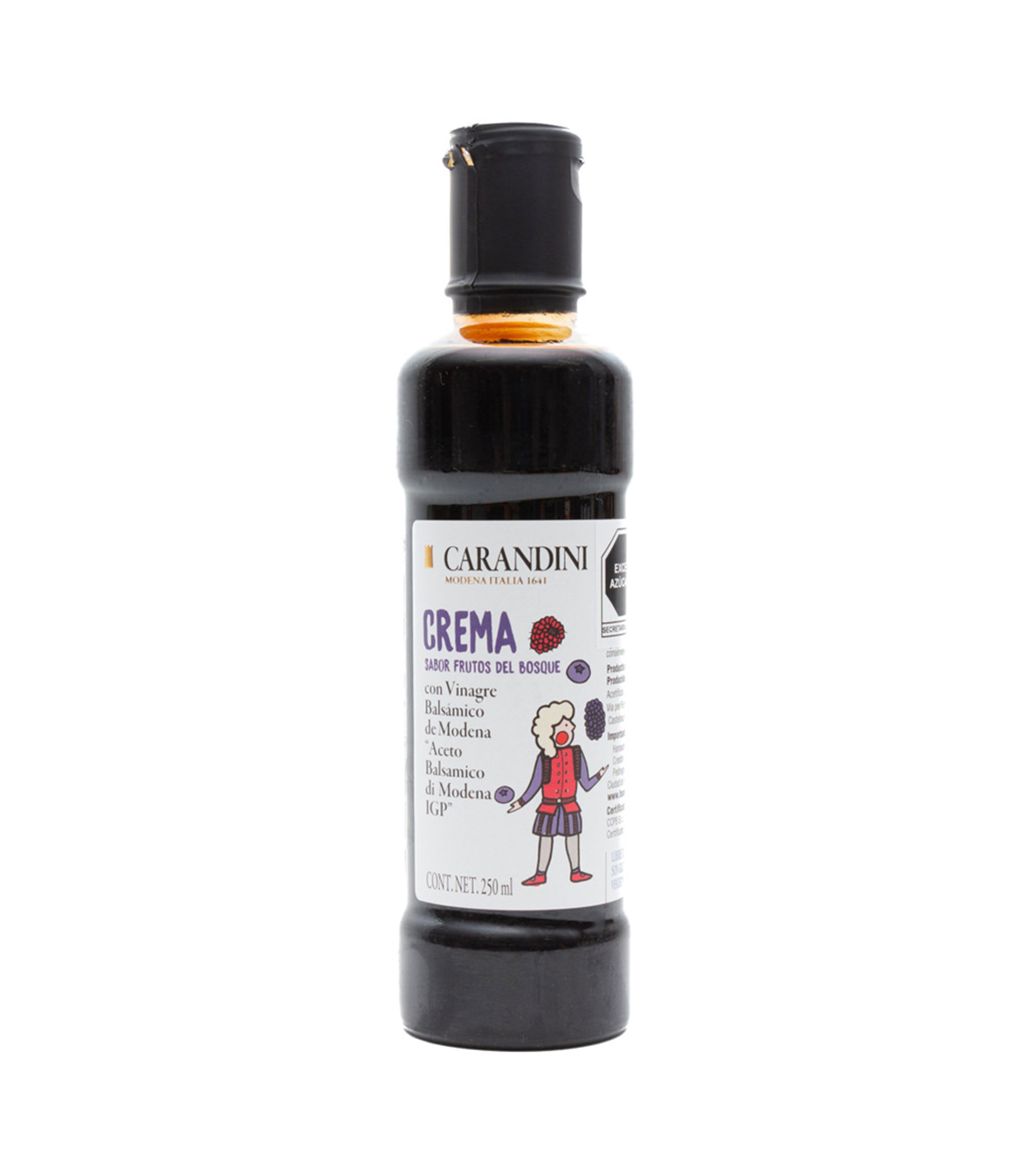 Carandini Crema Sabor a Frutos del Bosque con Vinagre Balsámico, 250 ml ...
