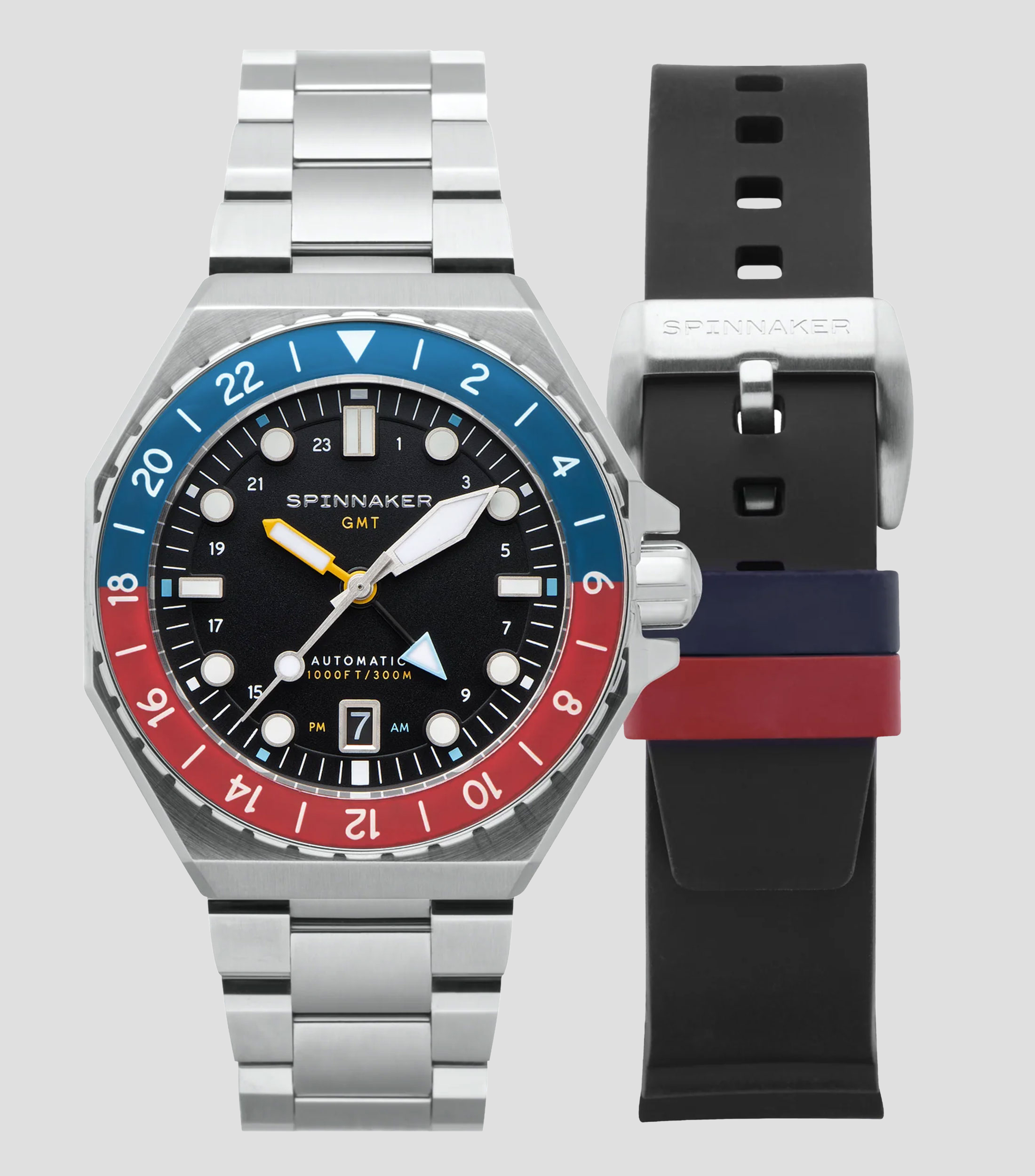 Spinnaker: Reloj para Hombre Dumas GMT Casual Plateado | El Palacio de ...