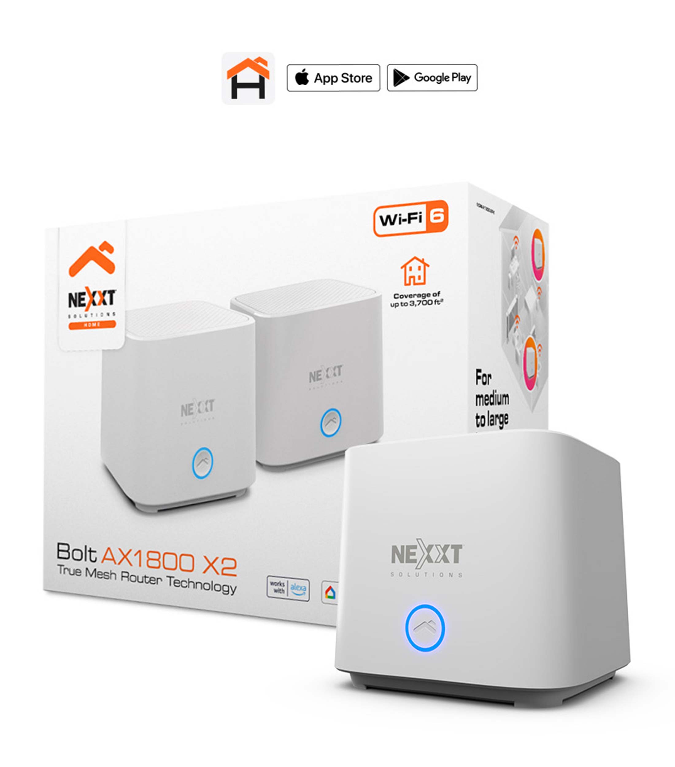 Nexxt: Set 2 Extensores de Red Bolt AX1800 | El Palacio de Hierro