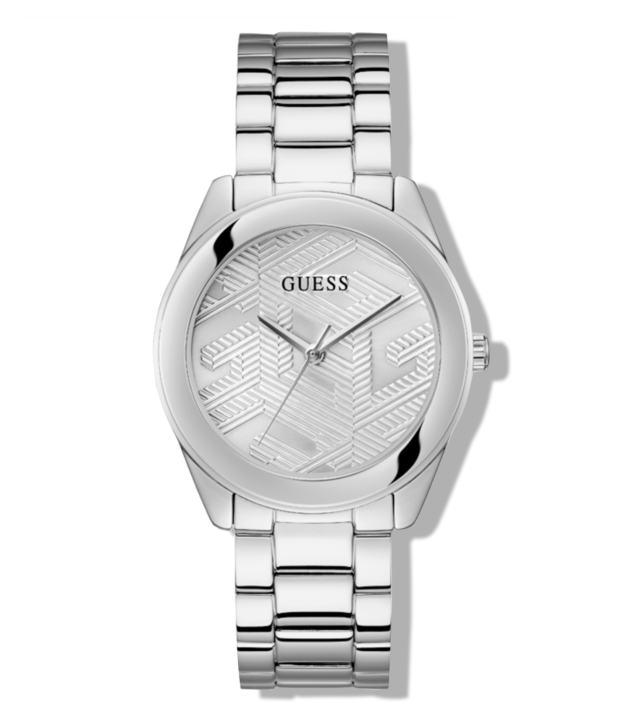 Guess: Reloj para mujer Cubed de vestir Plateado | El Palacio de Hierro