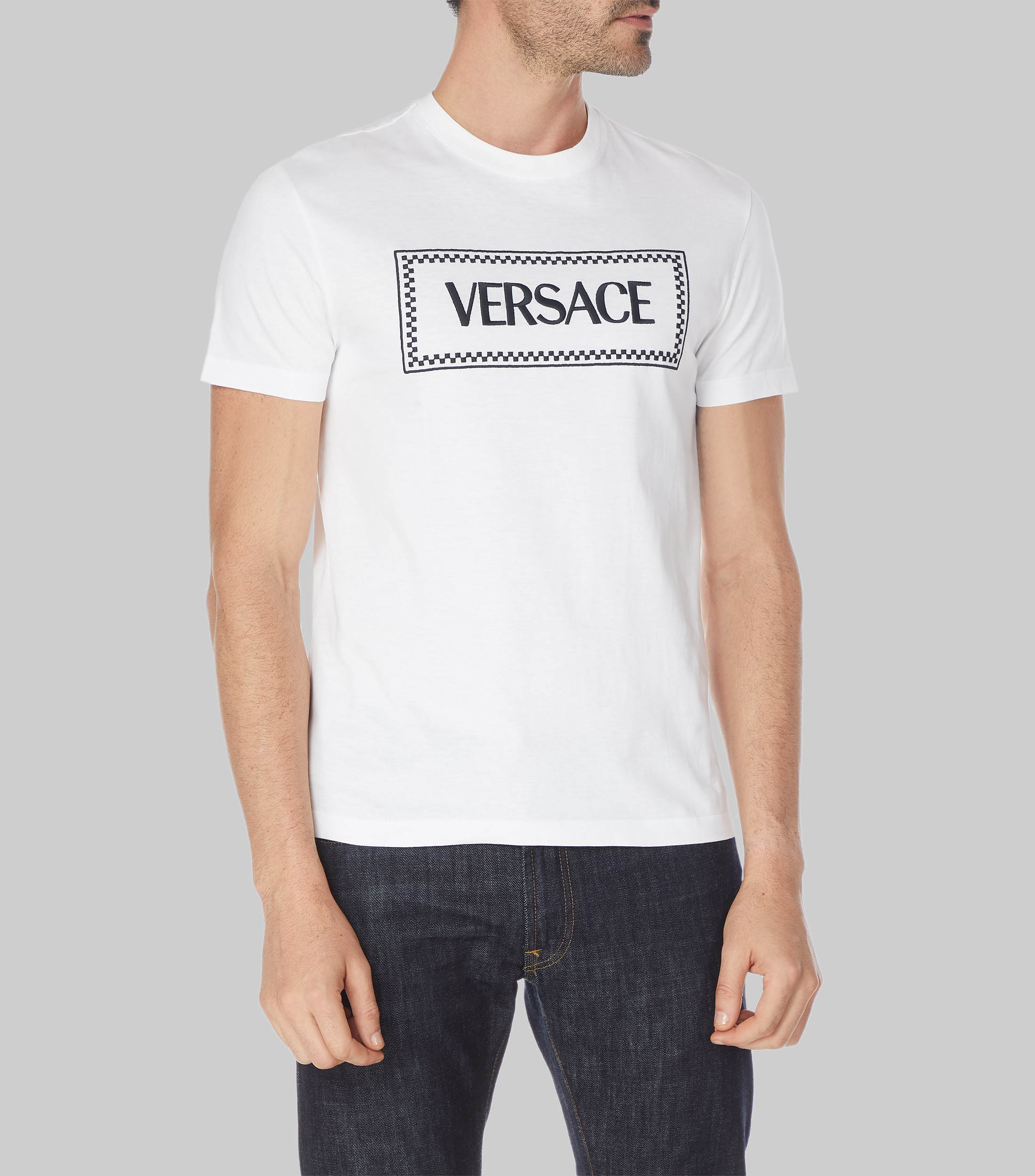 Versace: Playera cuello redondo con manga corta Hombre | El Palacio de ...