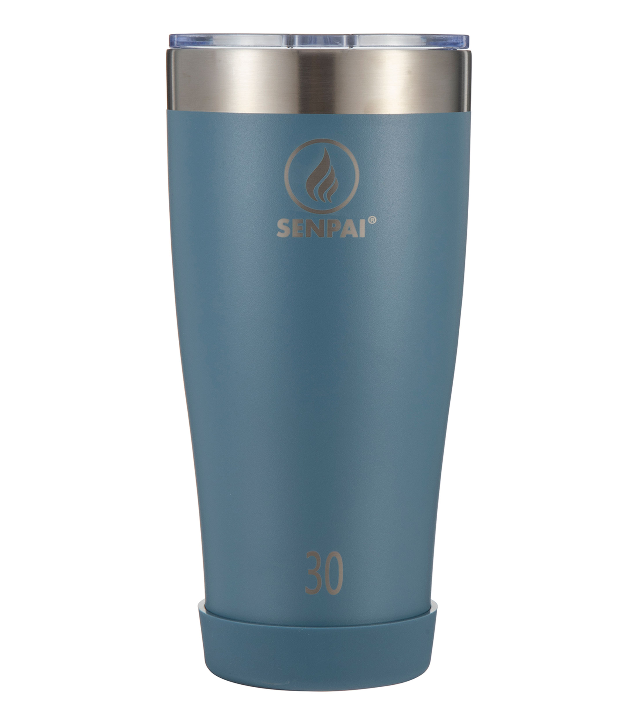 Senpai: Vaso con tapa cobalto 887 ml | El Palacio de Hierro