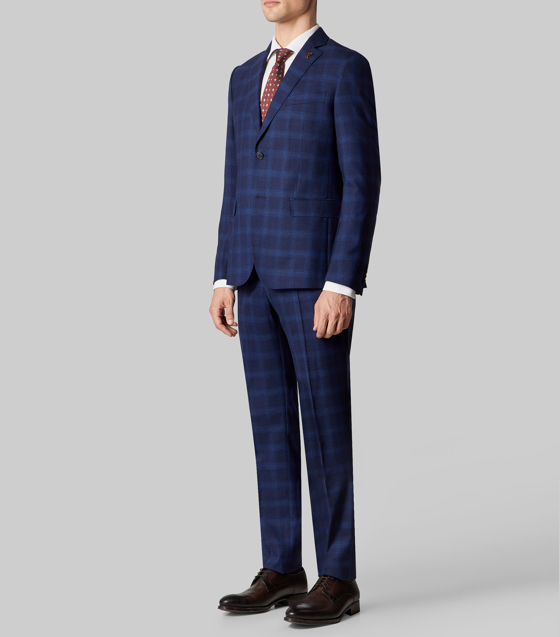 Pal Zileri: Traje de corte regular con cuadros Hombre | El Palacio de ...