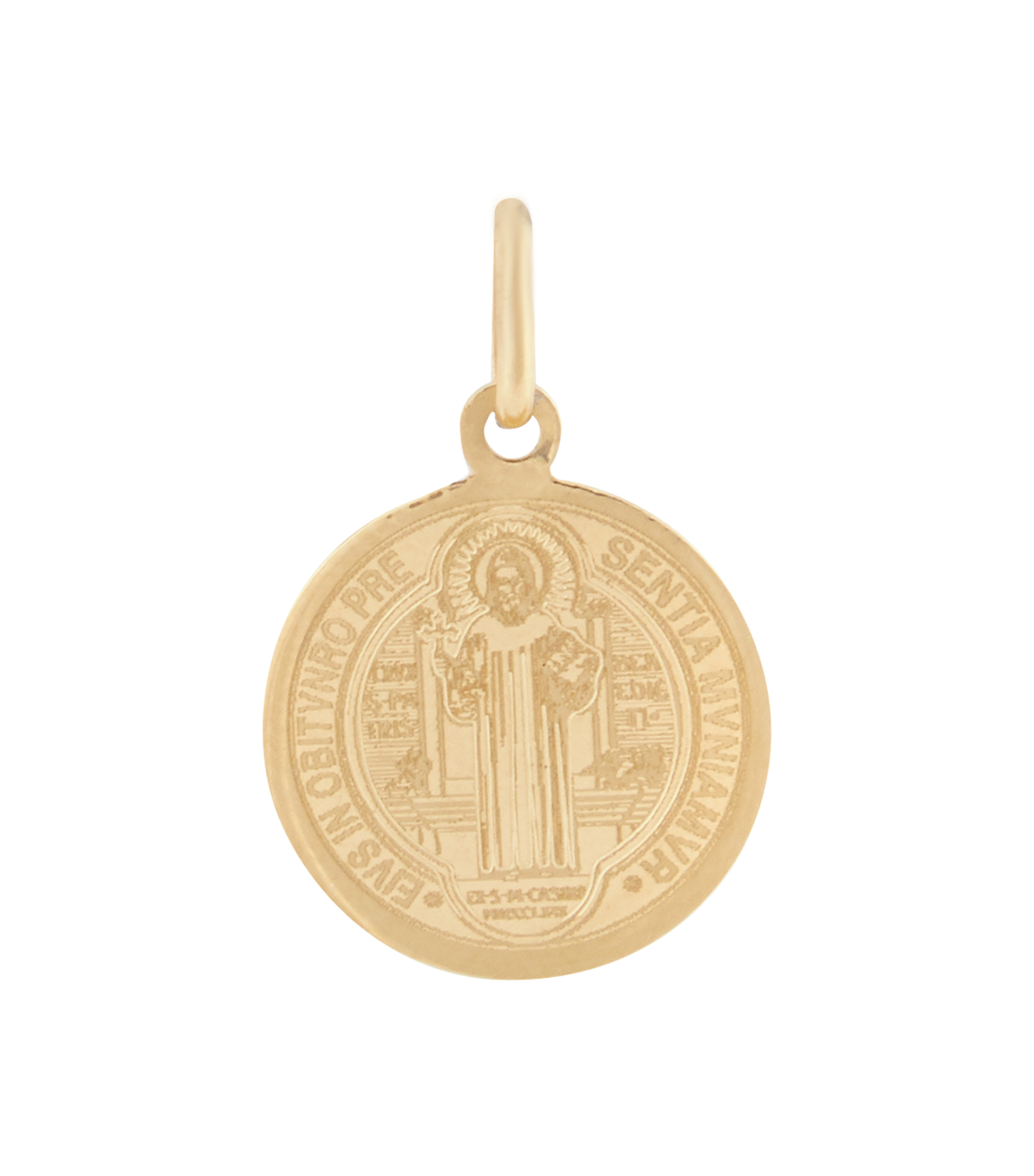 Oro & Gold Dije medallita religiosa en oro amarillo de 14 Kilates Mujer ...