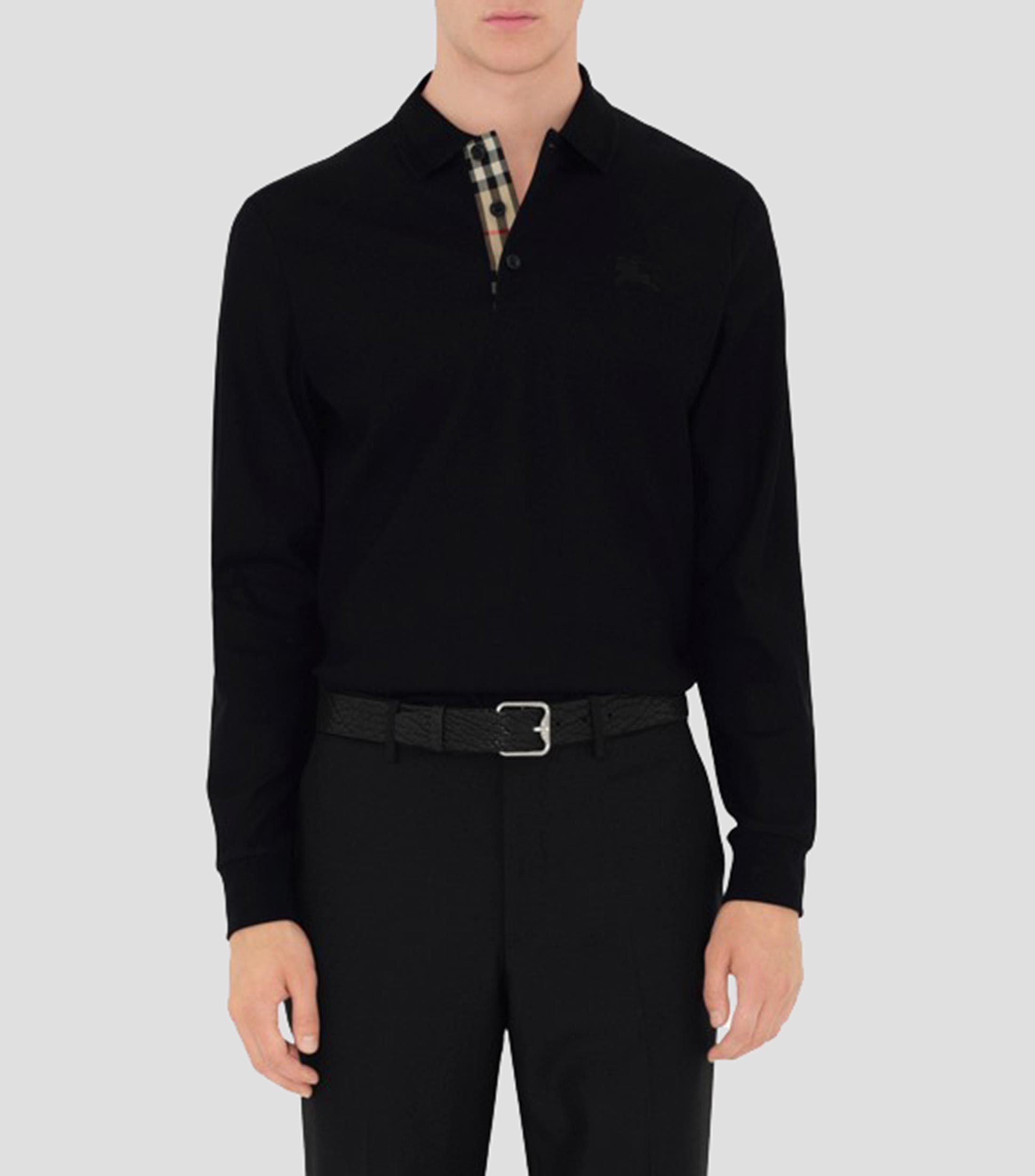 Burberry: Playera tipo Polo de manga larga Hombre | El Palacio de Hierro
