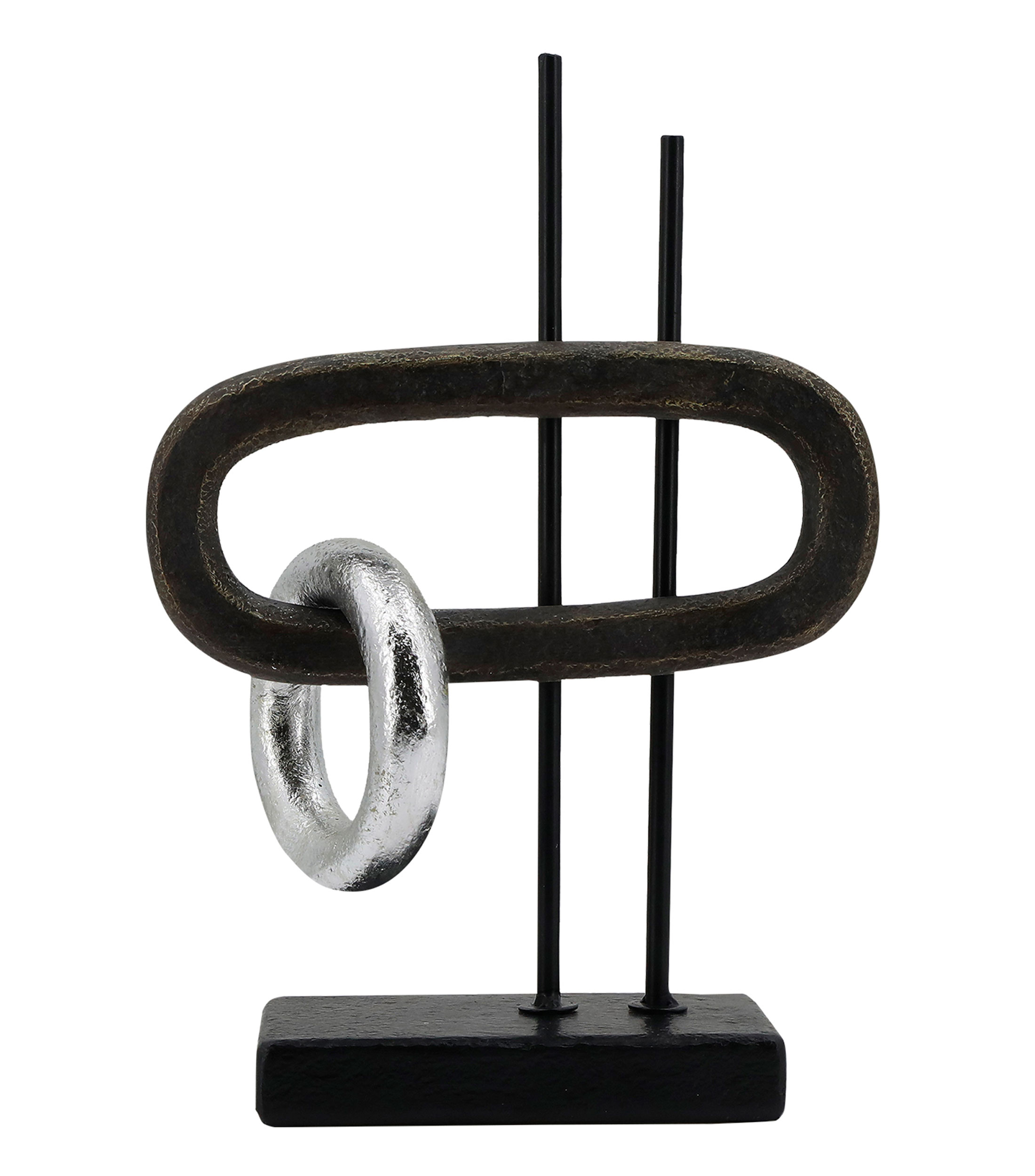 Cordaro Figura Decorativa con Anillas Andaz en Metal - El Palacio de Hierro