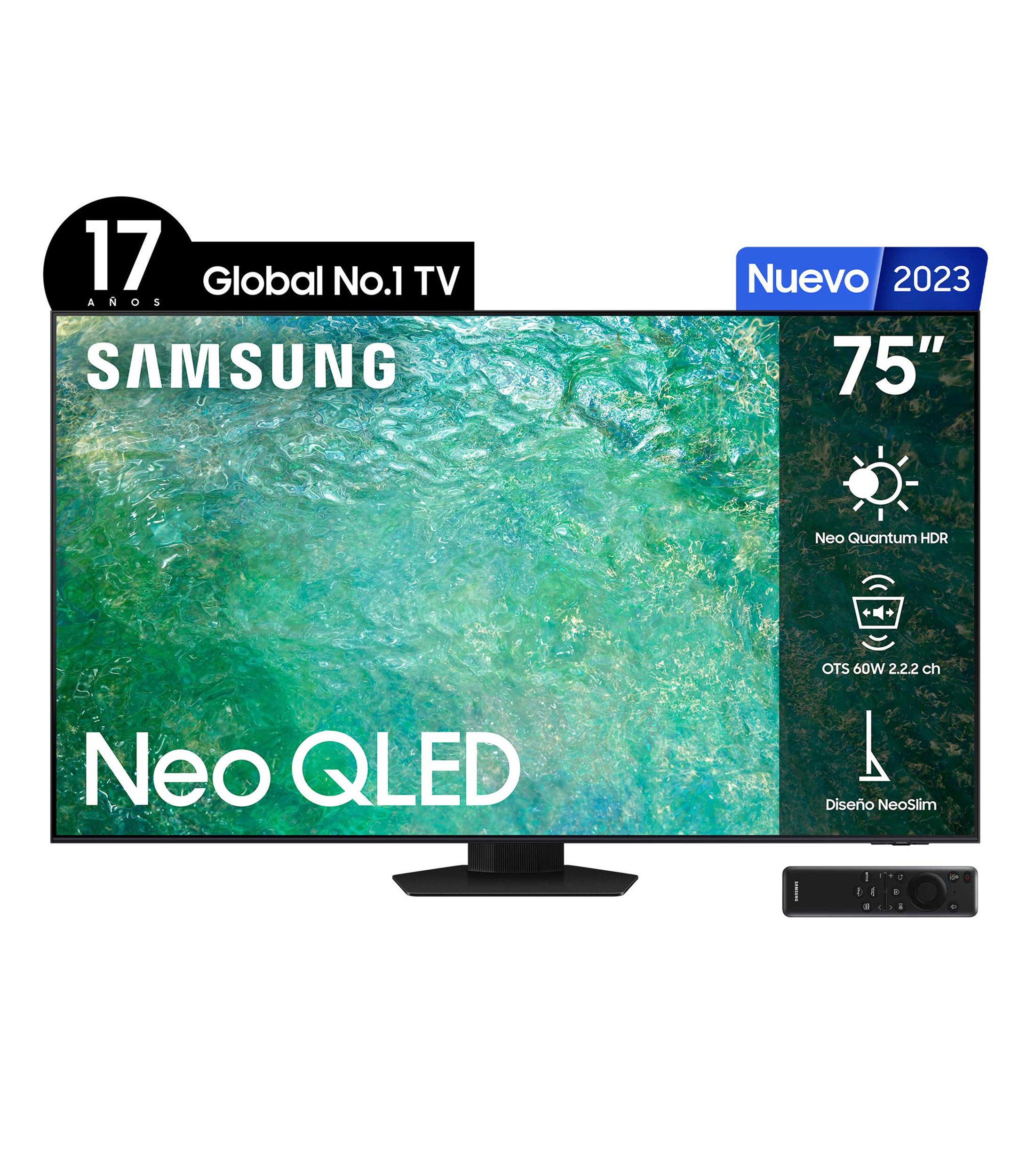 Samsung: Pantalla 75 Pulgadas Plana NEO QLED 4K Tizen QN75QN85CAFXZX ...