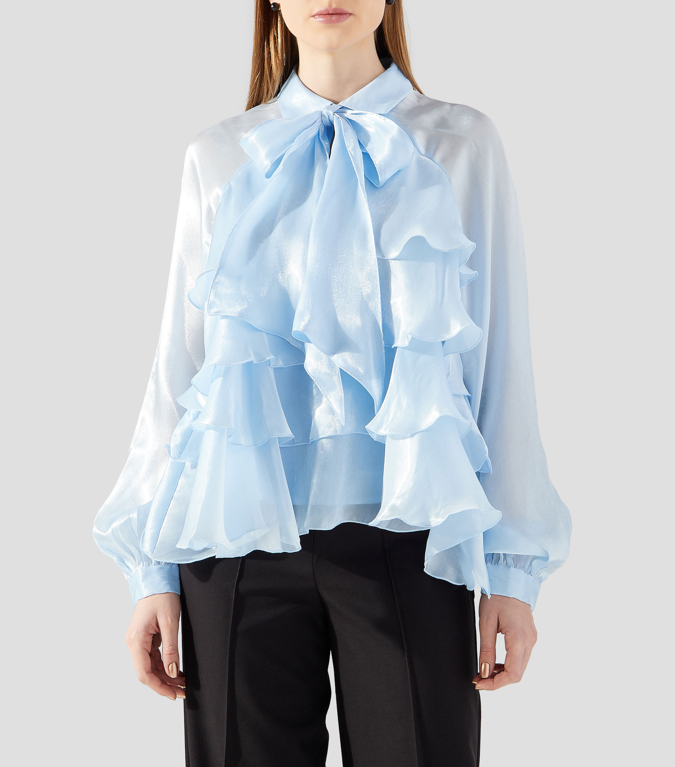 Y.A.S. Blusa con holanes de manga larga Mujer |El Palacio de Hierro