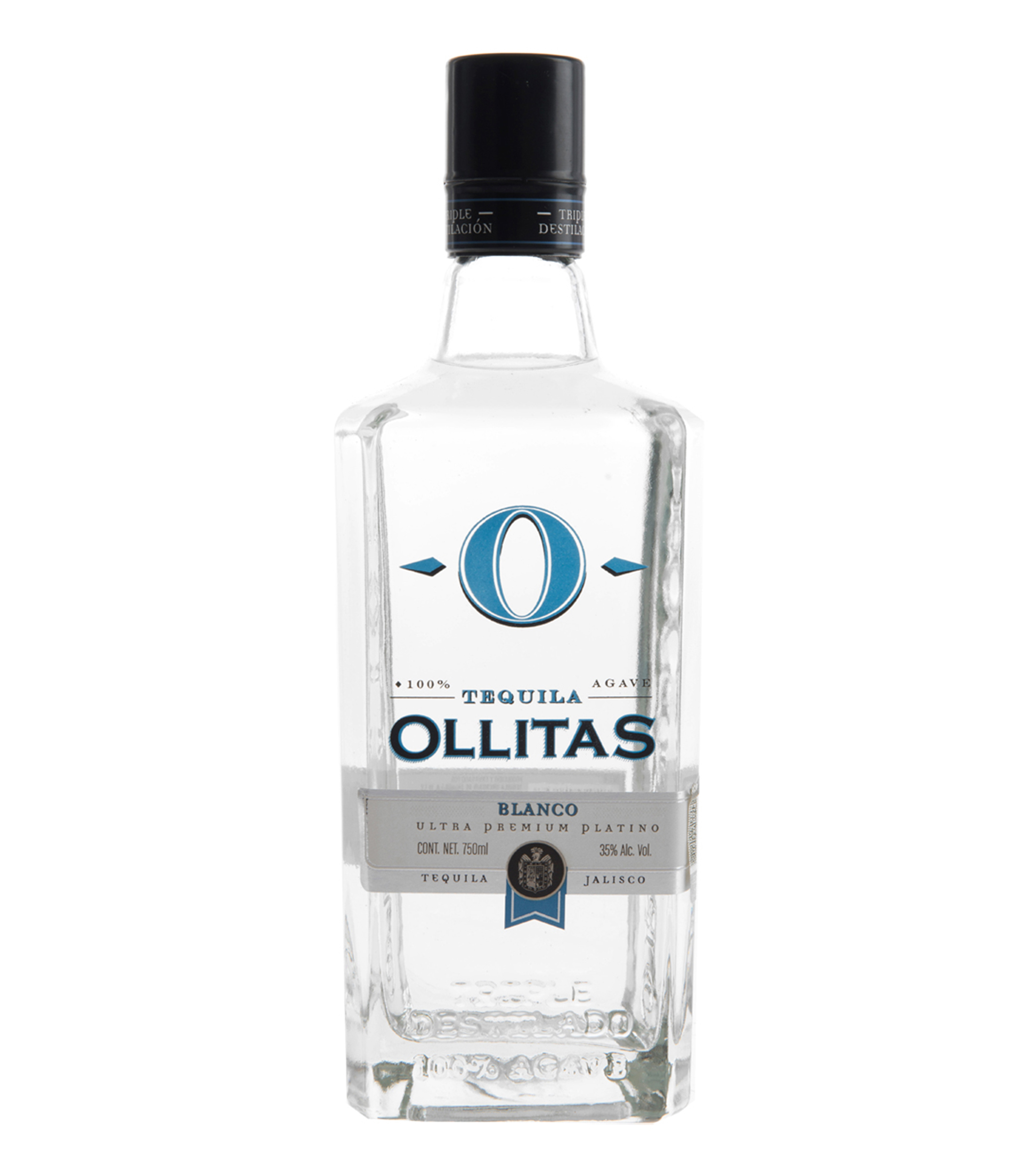 Ollitas Tequila Blanco Ultra Premium Platino Ollitas, 750 ml - El ...