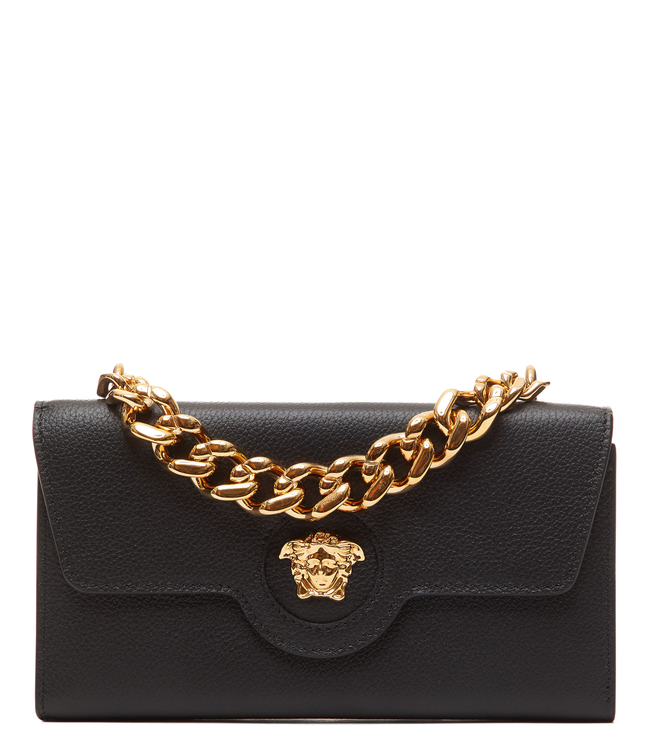 Versace Bolso clutch de piel granulada - El Palacio de Hierro