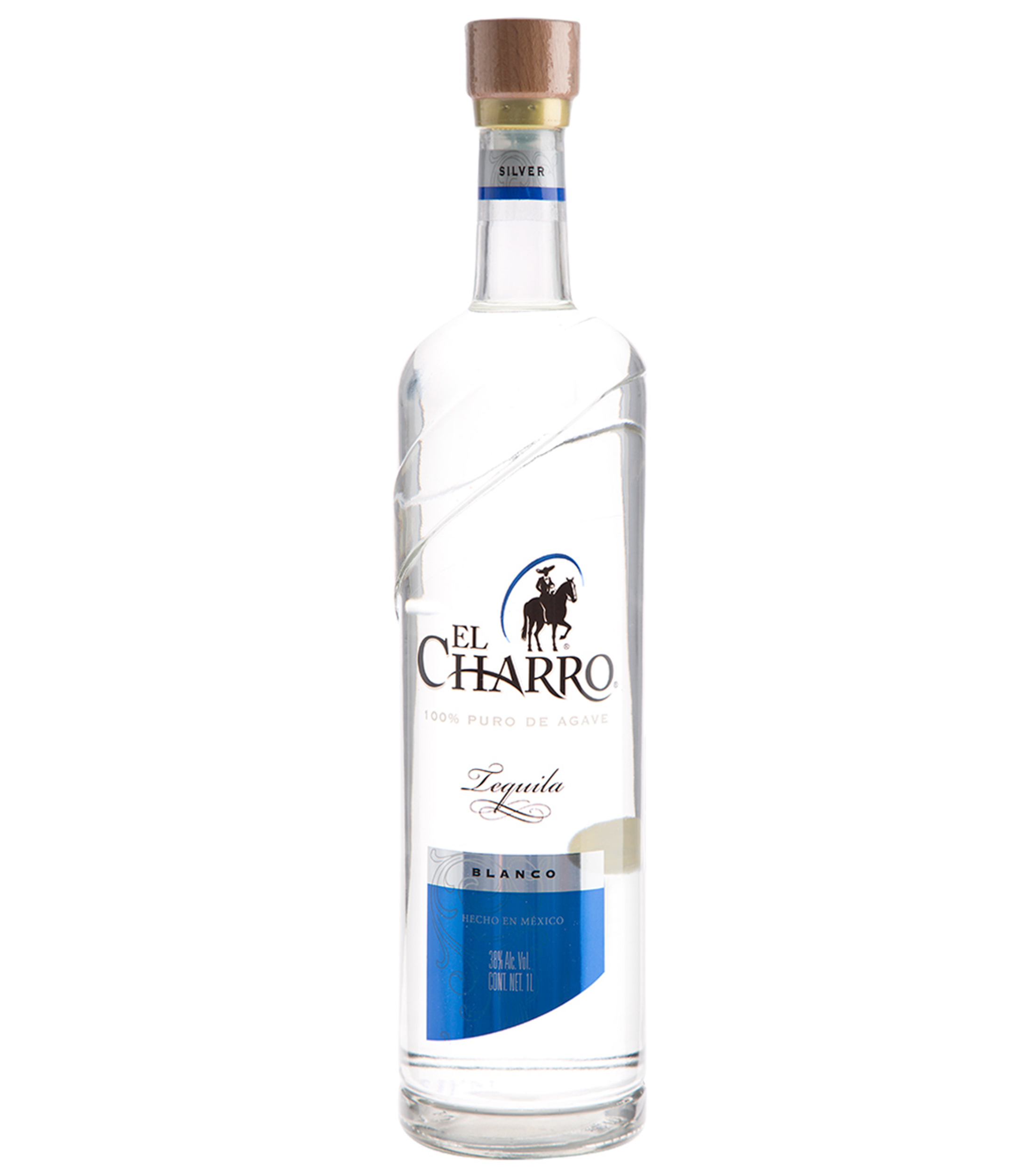 El Charro Tequila blanco El Charro, 1 L - El Palacio de Hierro