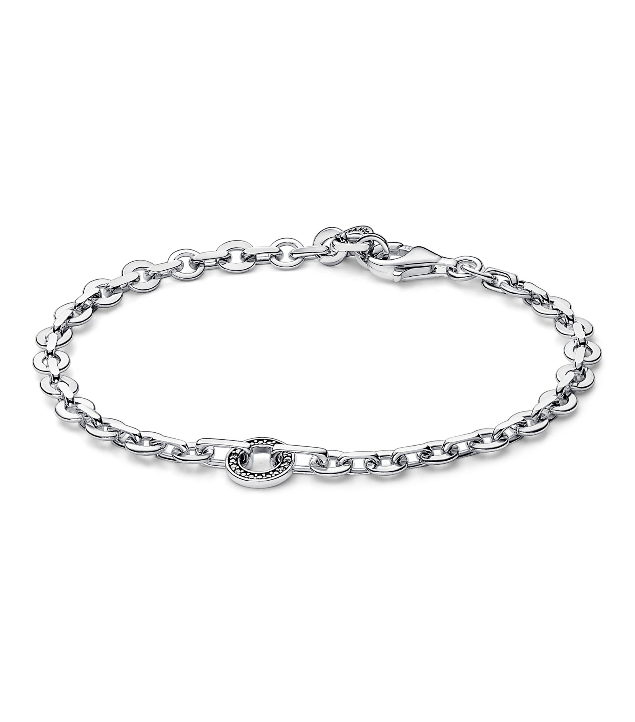 Pandora Pulsera en plata Pandora Signature Mujer - El Palacio de Hierro