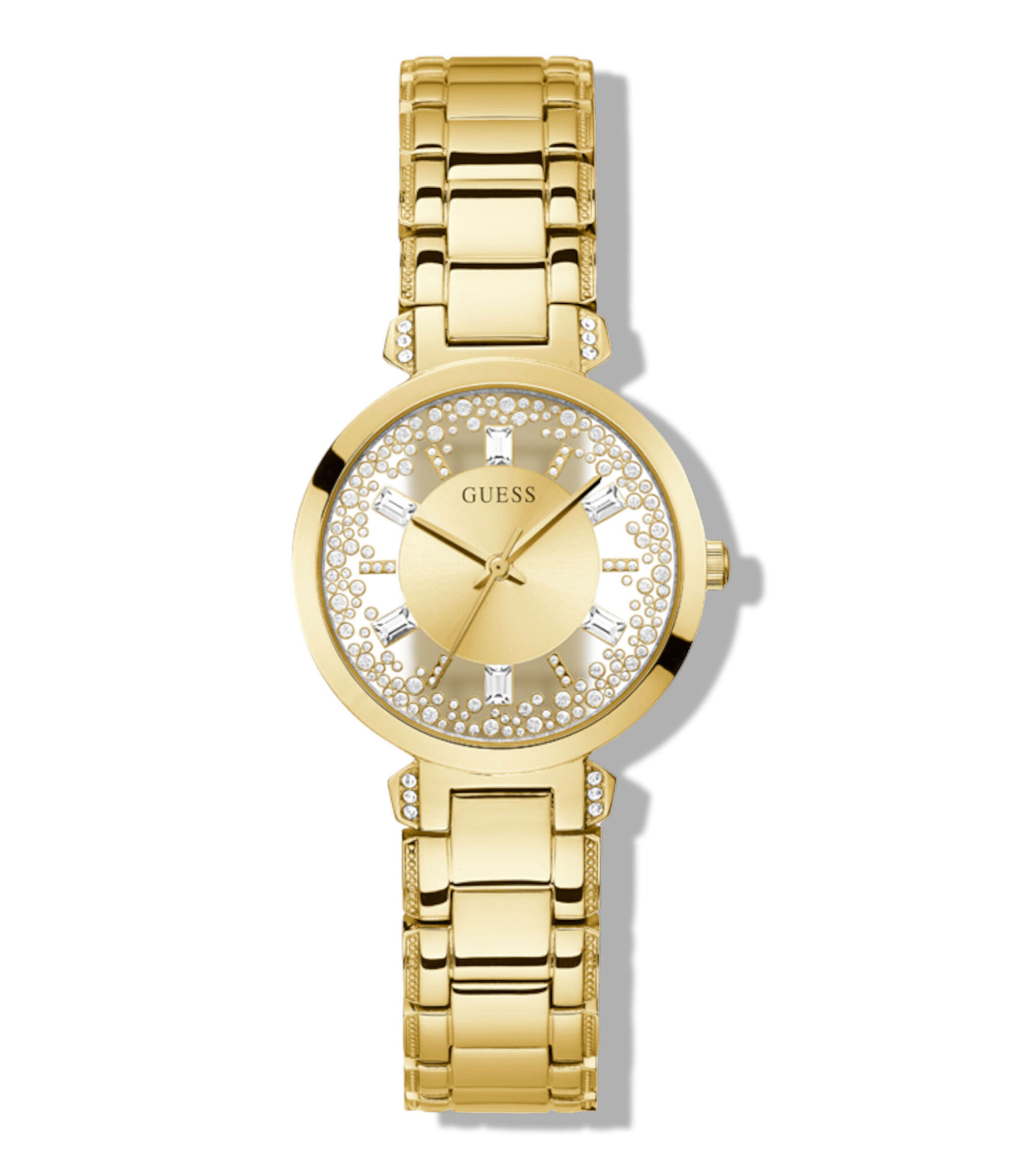 Guess Reloj para Mujer Crystal Clear Casual, Dorado - El Palacio de Hierro
