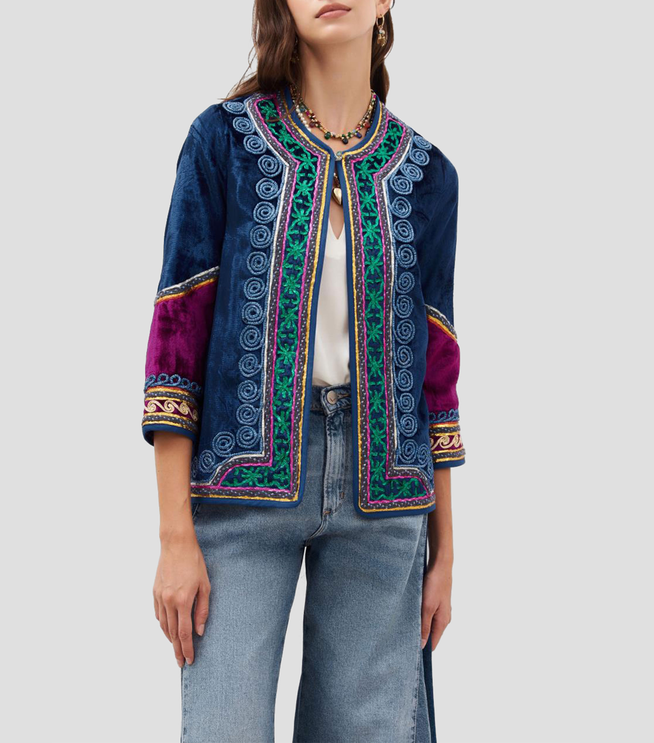 Rapsodia: Saco con bordados Mujer | El Palacio de Hierro