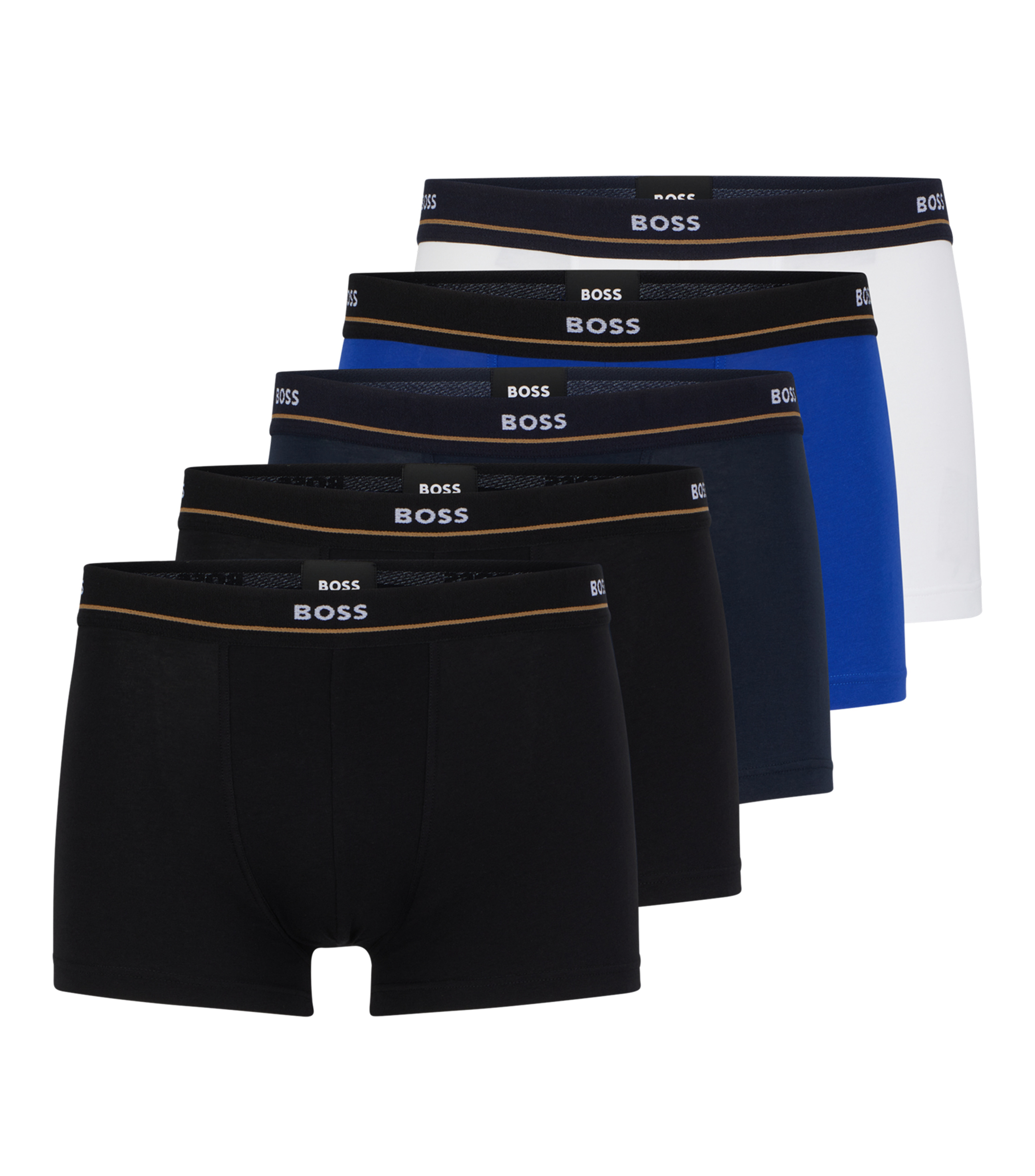 Boss Set de Bóxers Cortos 5 Piezas Hombre - El Palacio de Hierro