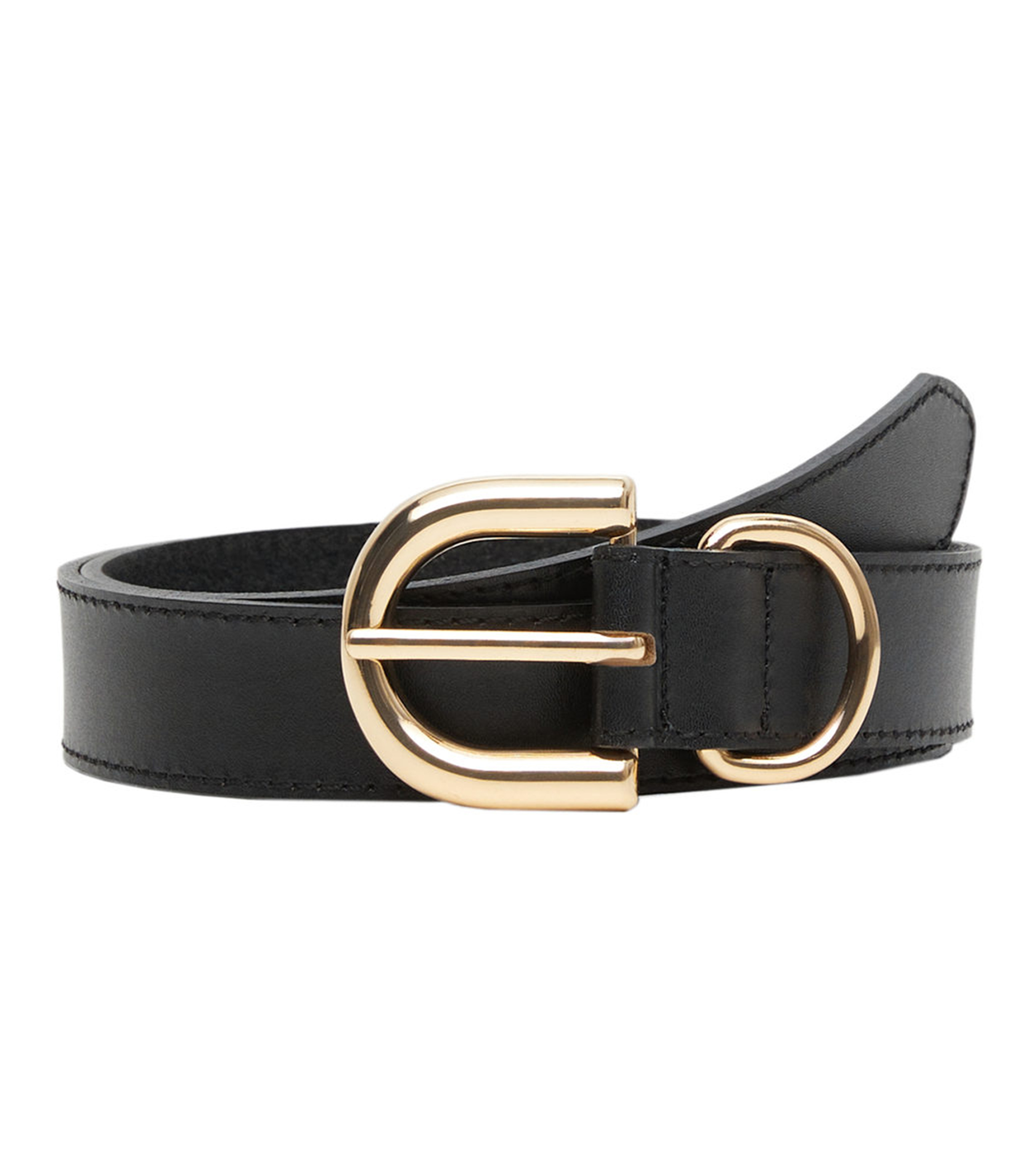 Mango Cinturón en piel negro Mujer - El Palacio de Hierro