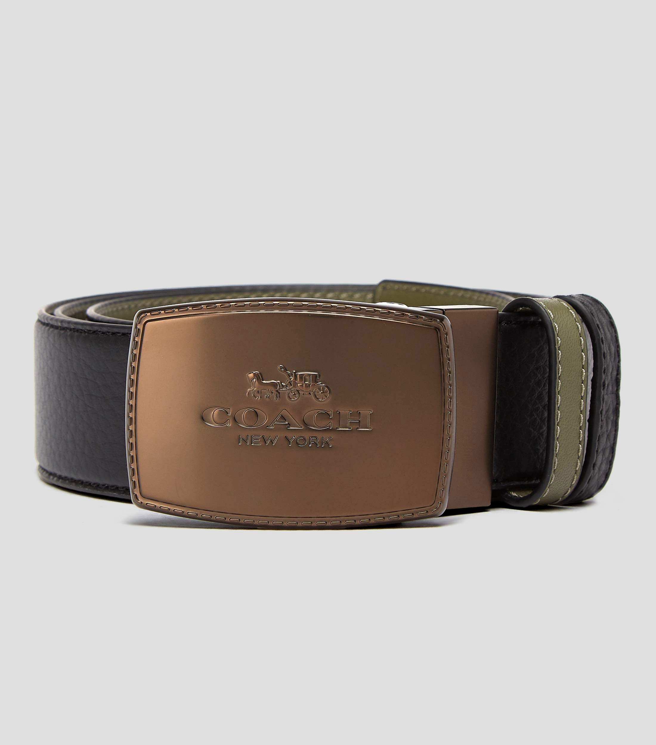 COACH: Cinturón casual Stitched Plaque en piel Hombre | El Palacio de ...