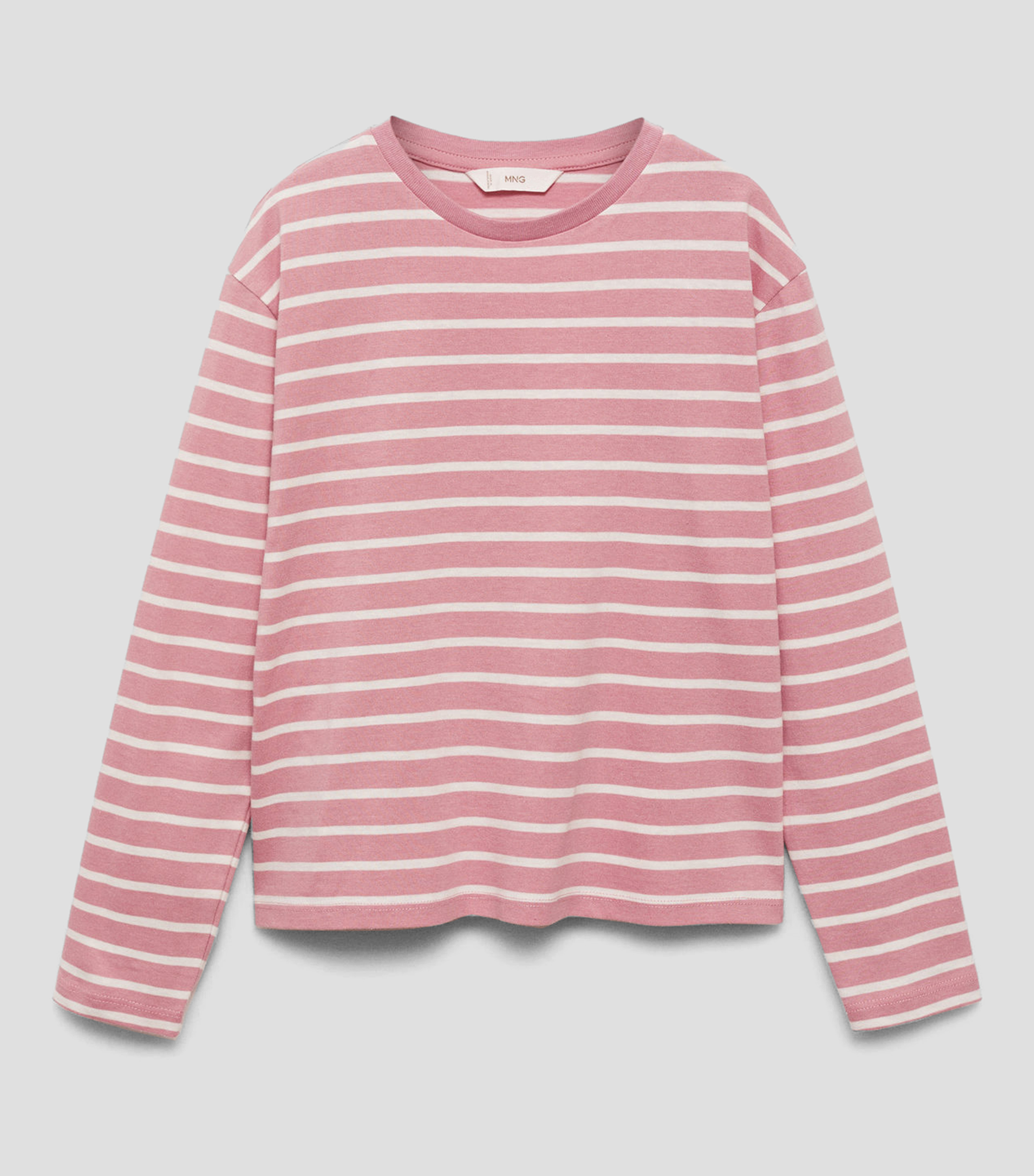 Mango: Playera de rayas con manga larga Niña | El Palacio de Hierro