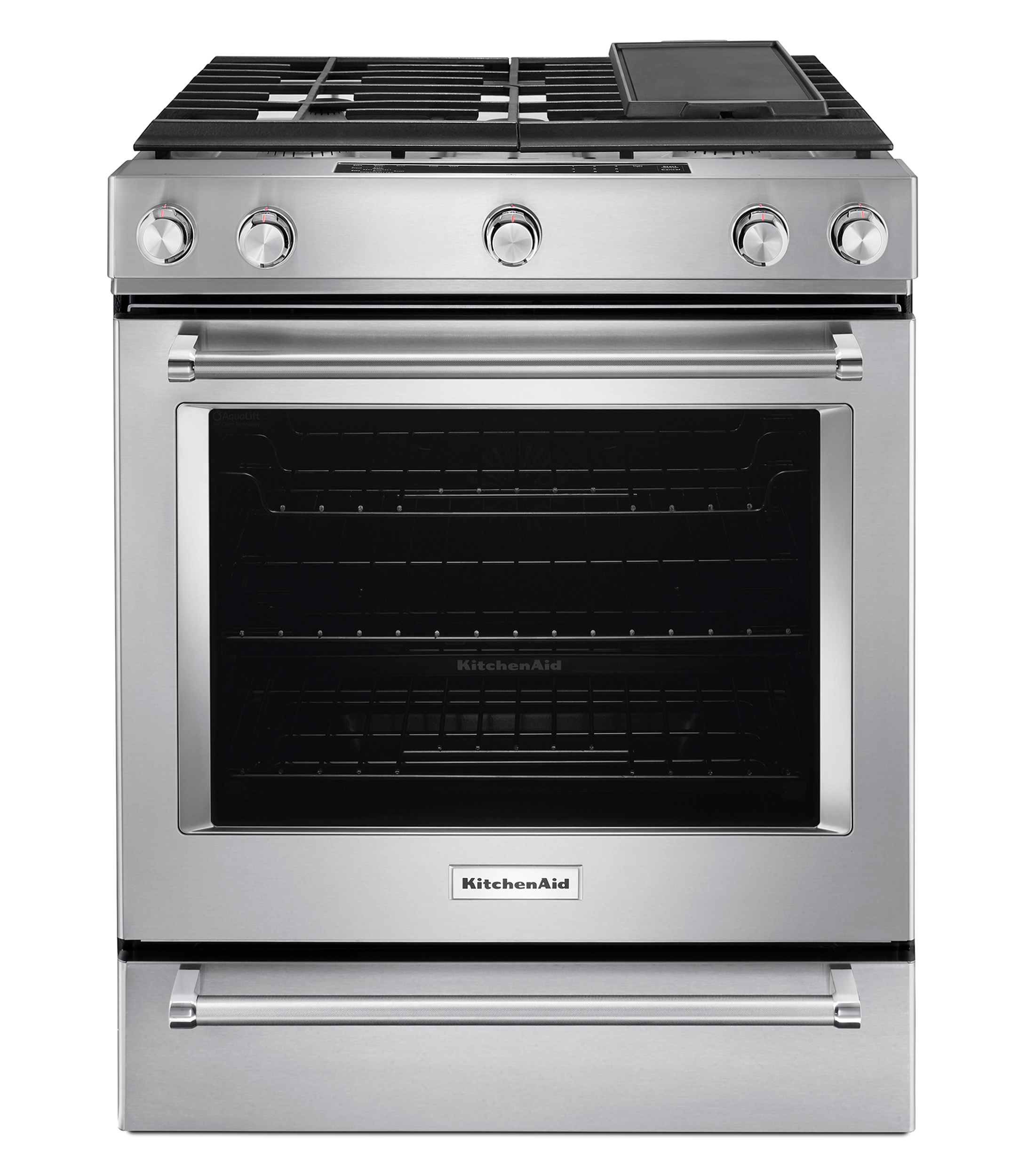 Kitchen Aid Estufa de Piso a Gas 30" en acero inoxidable - El Palacio ...