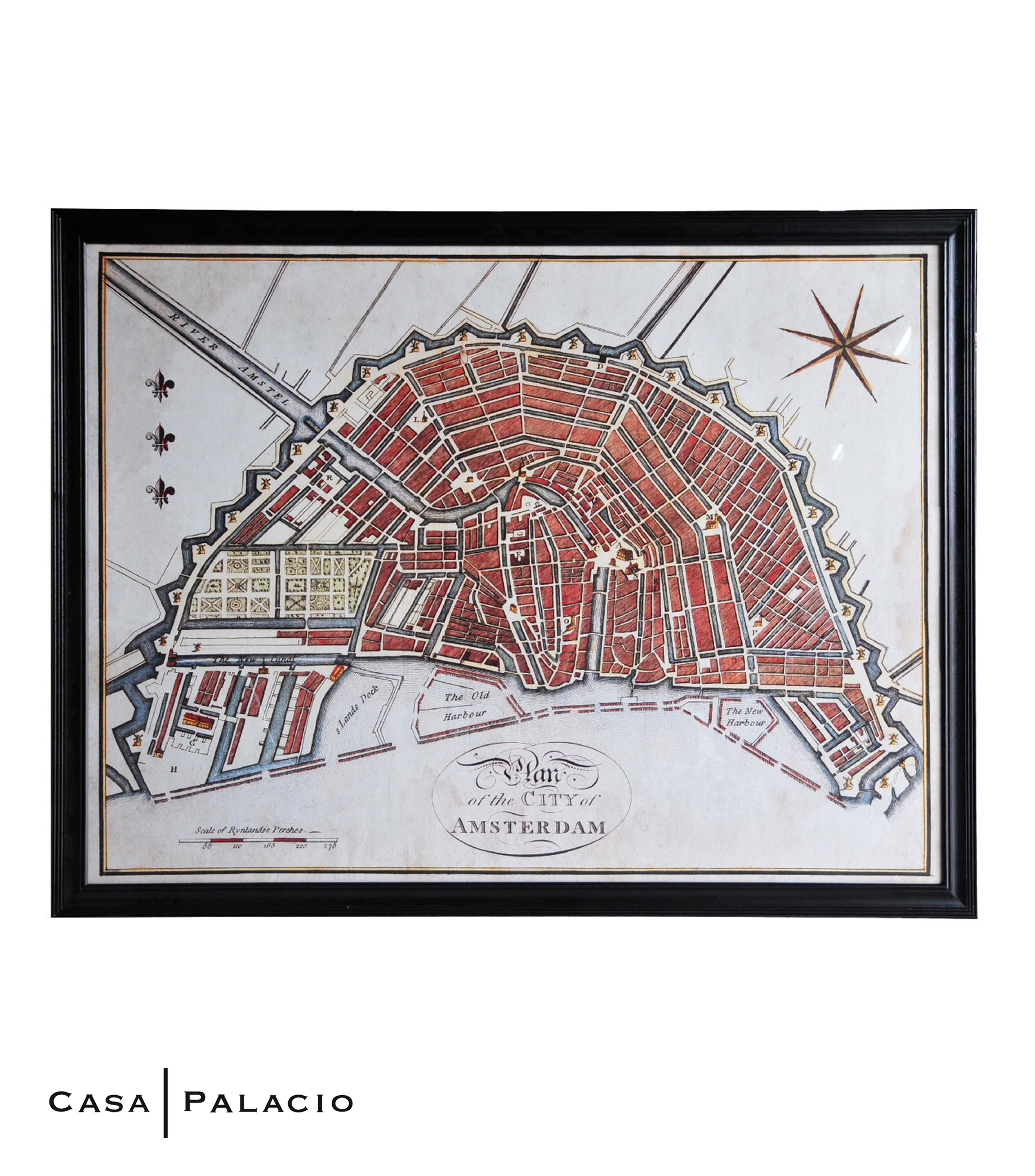 Timothy Oulton Cuadro Mapa de Ámsterdam en Madera - El Palacio de Hierro