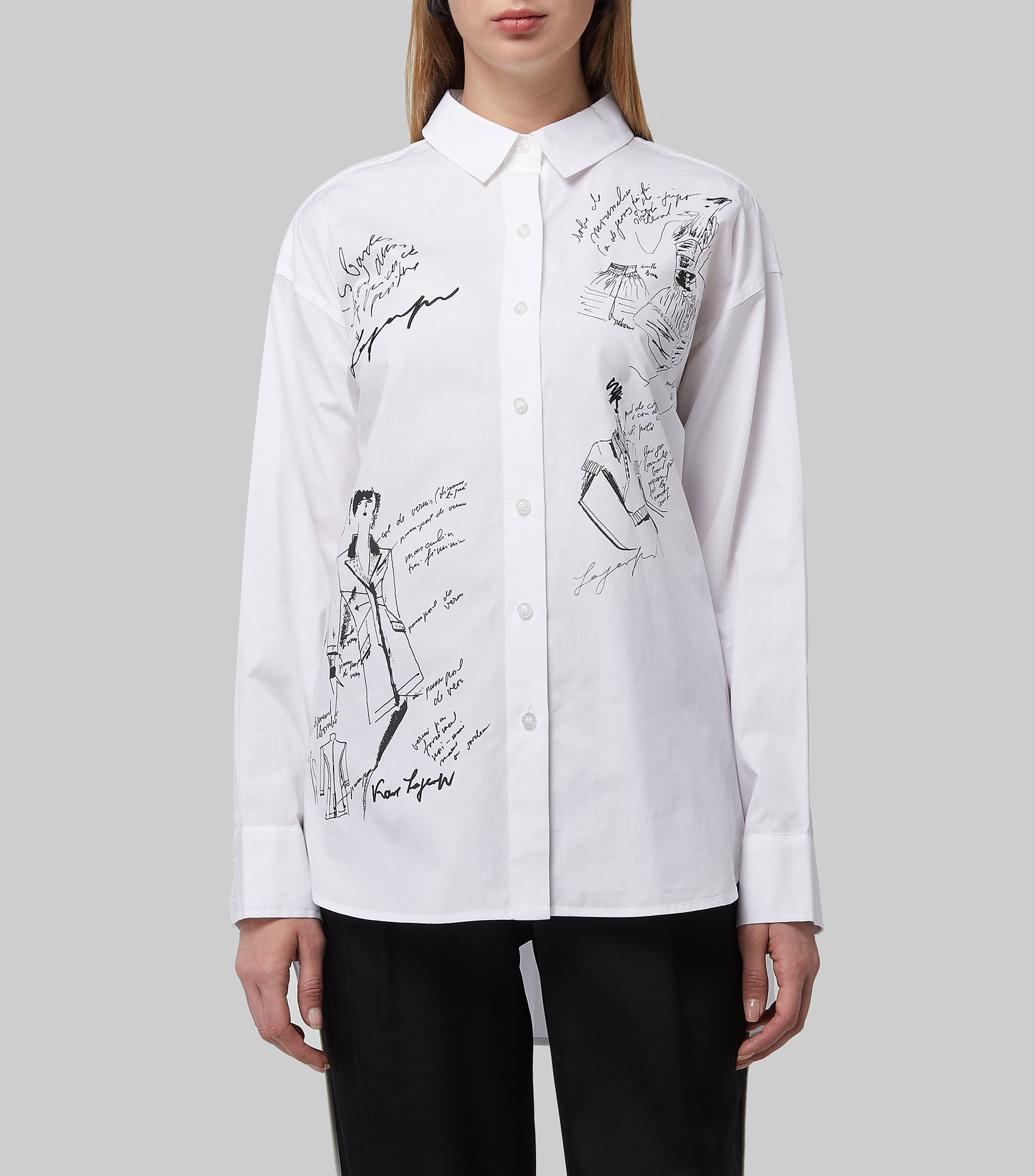 Karl Lagerfeld: Camisa Manga Larga Mujer | El Palacio de Hierro