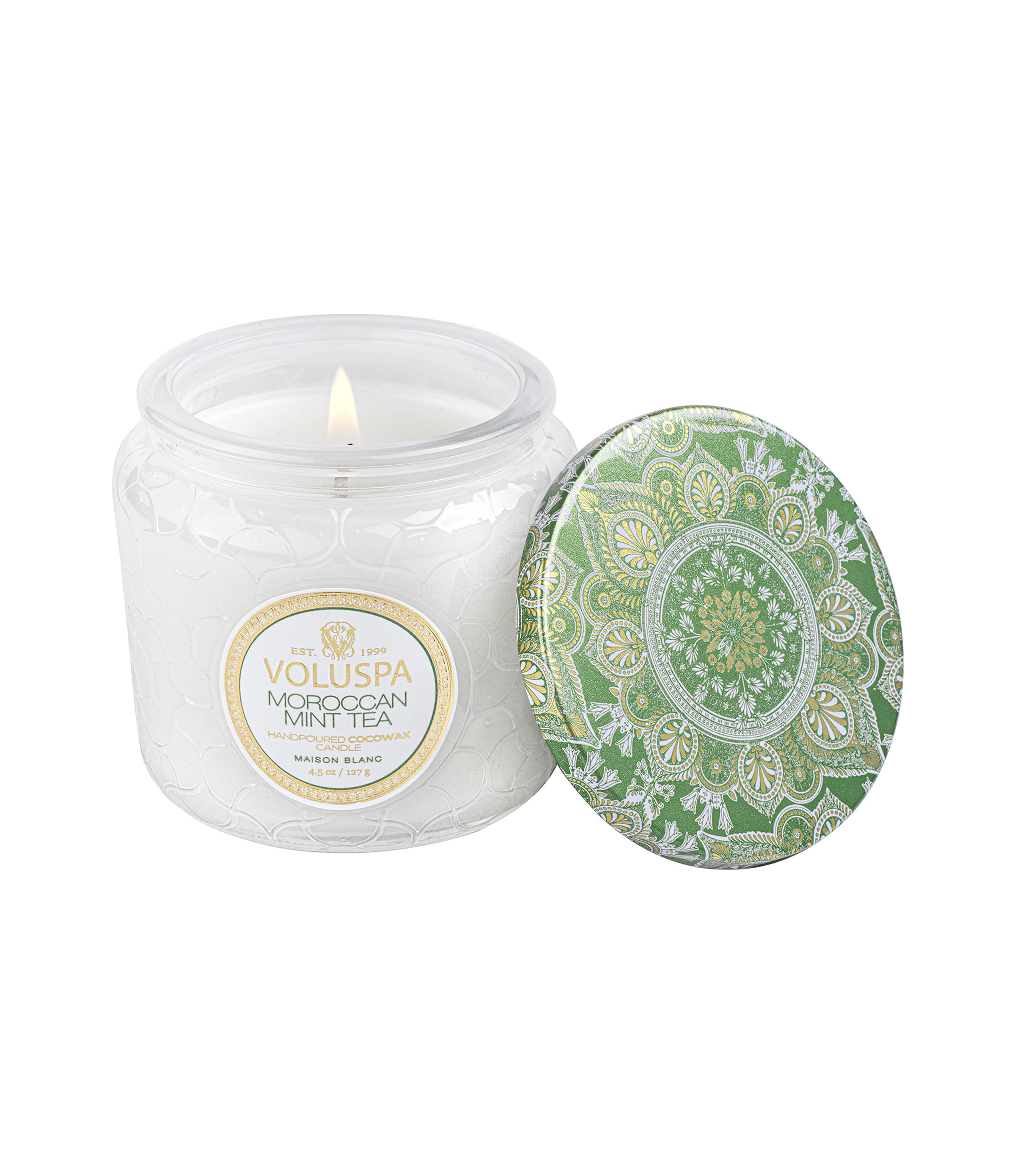 Voluspa Vela aromática Mint Tea Moroccan - El Palacio de Hierro