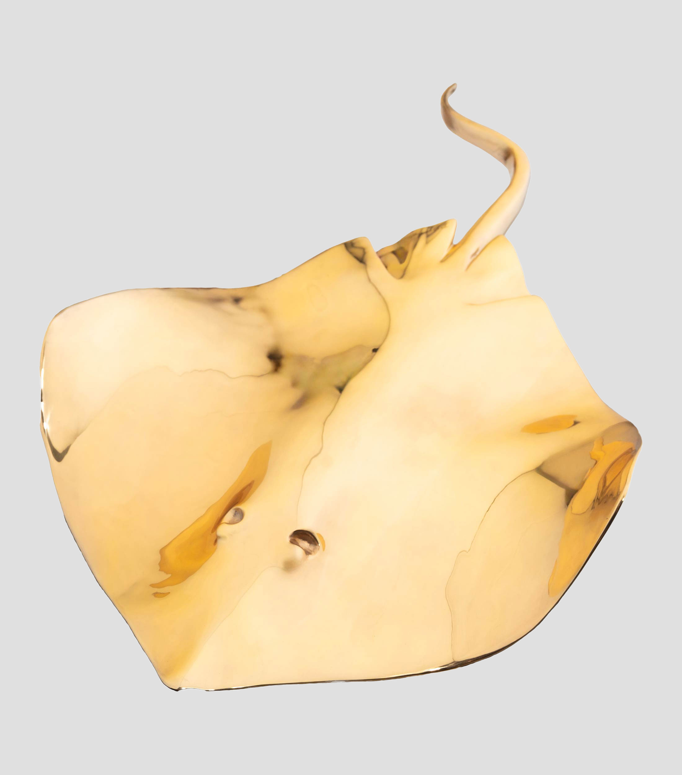 D'Argenta: Escultura Mantarraya grande en cobre con baño de oro | El ...