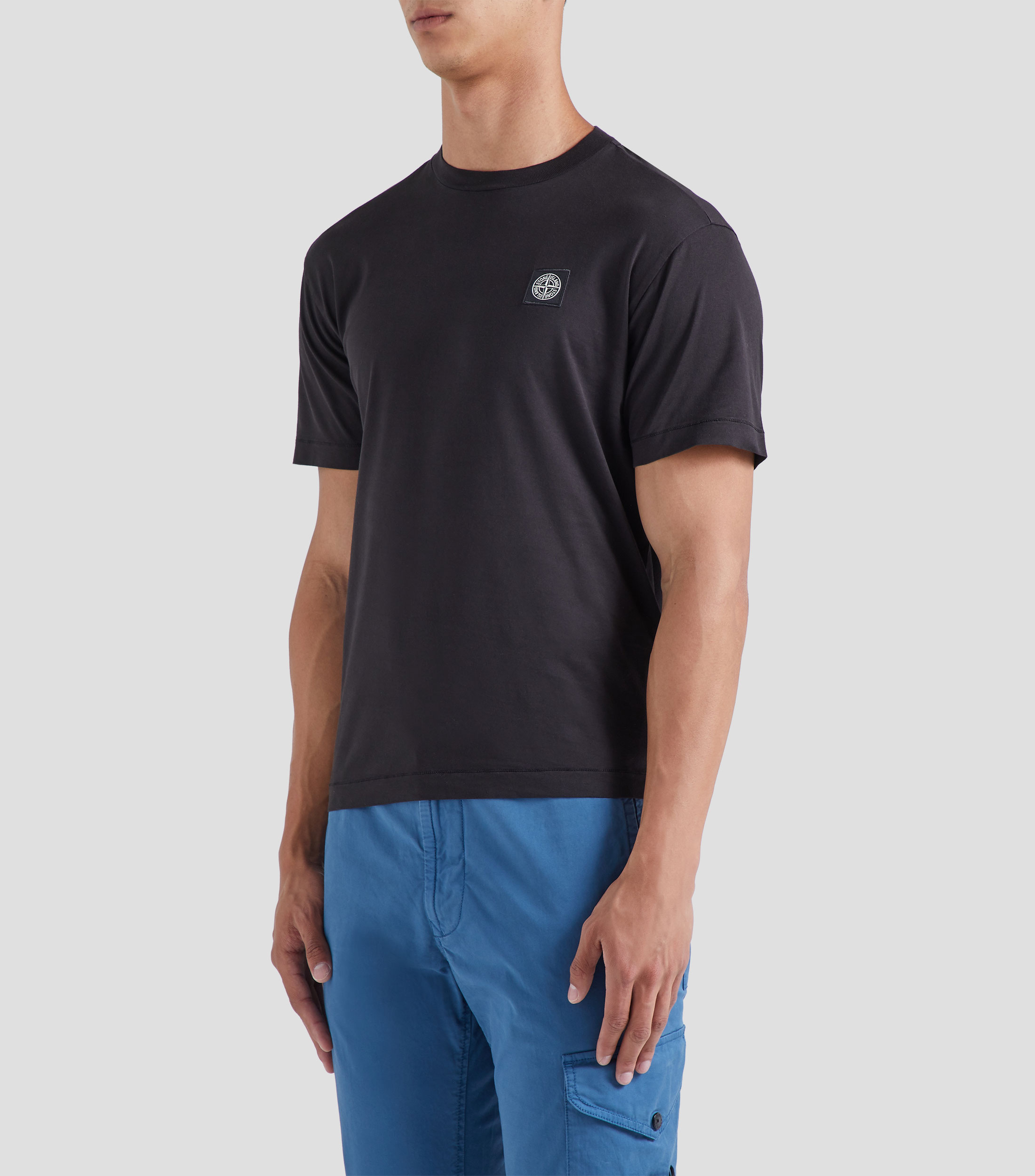 Stone Island: Playera de cuello redondo con manga corta Hombre | El ...