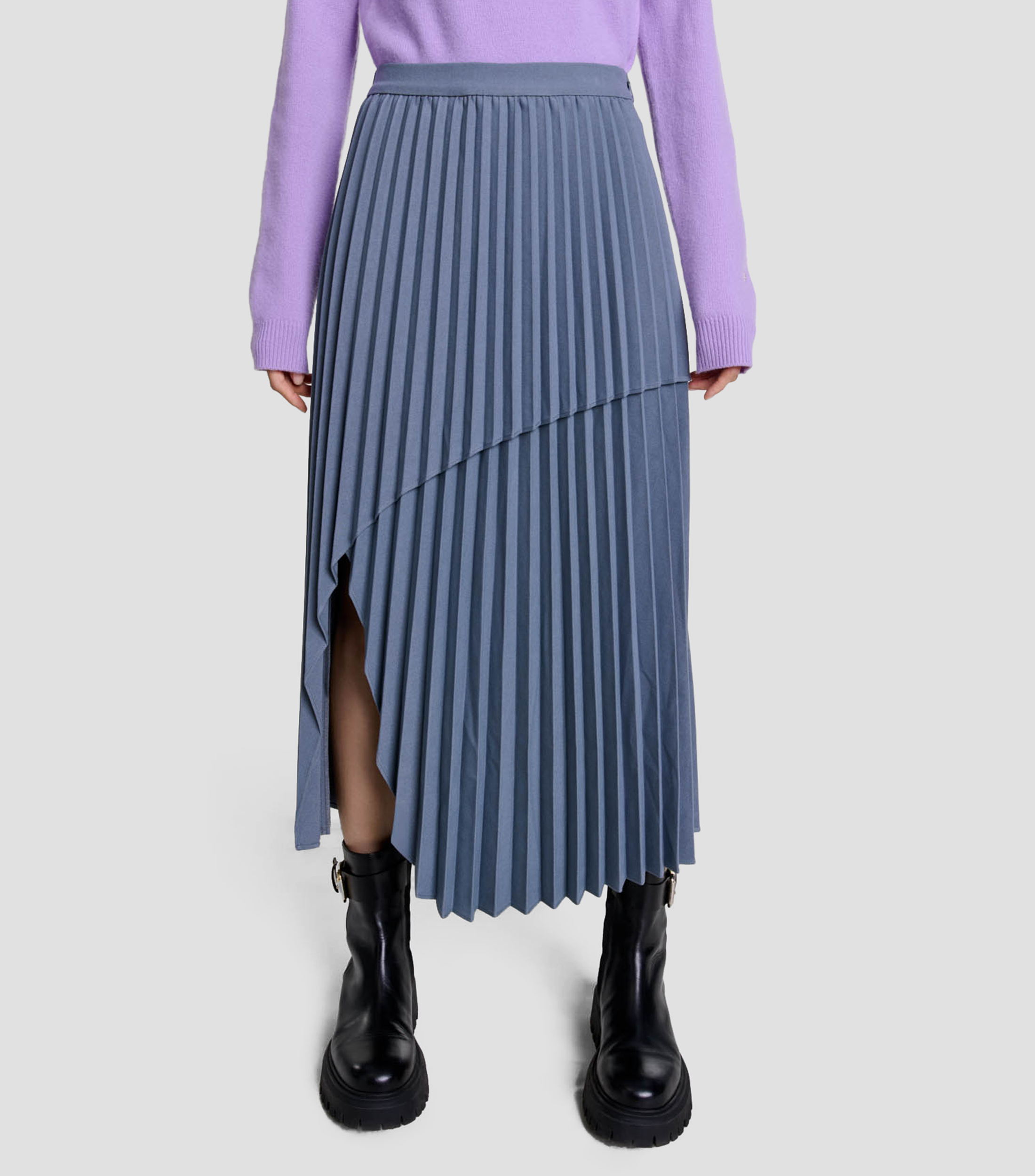 MAJE_A578_Maje Falda larga de corte A plisada Mujer |El Palacio de Hierro