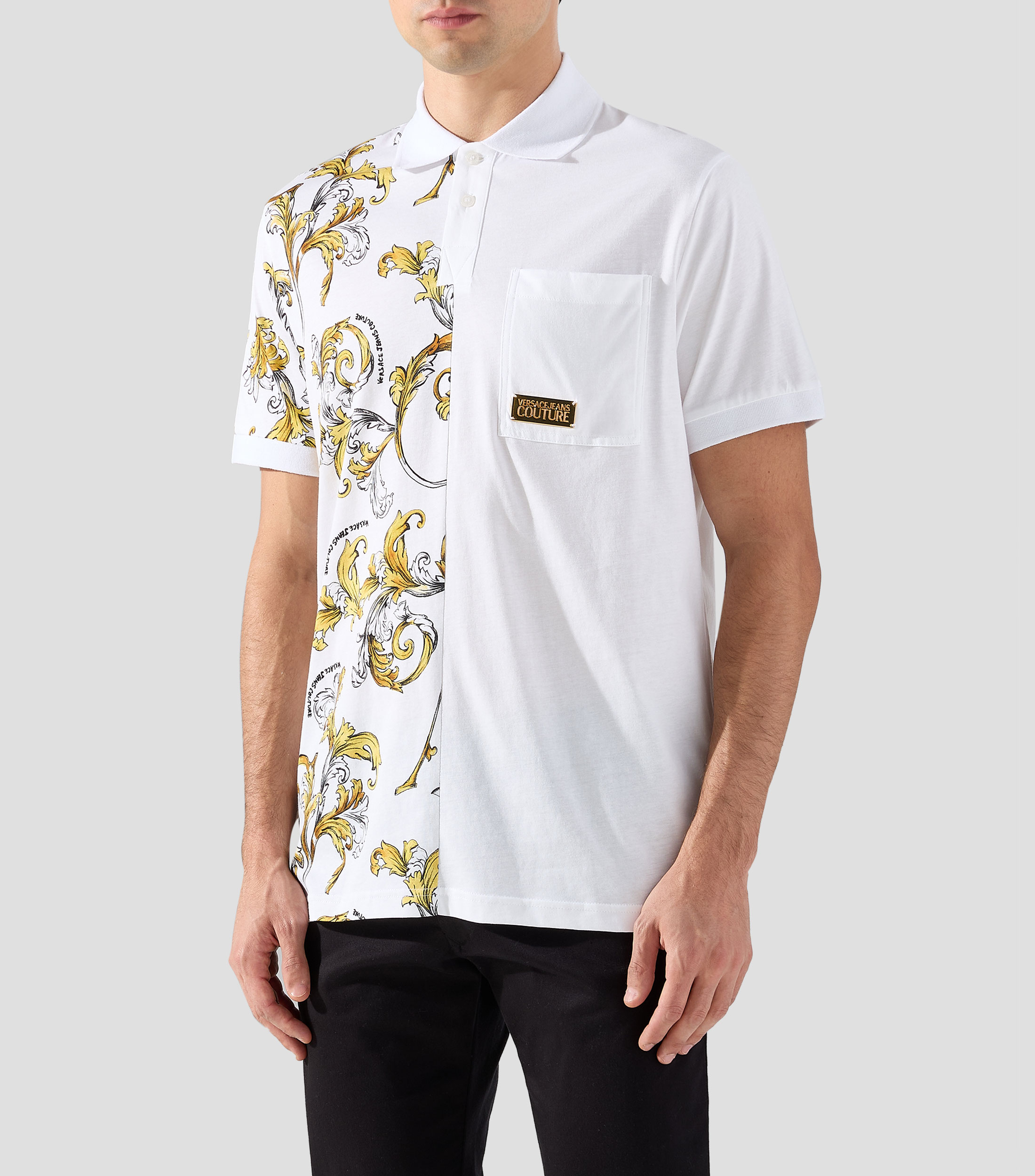 Versace Jeans Couture Playera tipo polo de manga corta Hombre |El ...