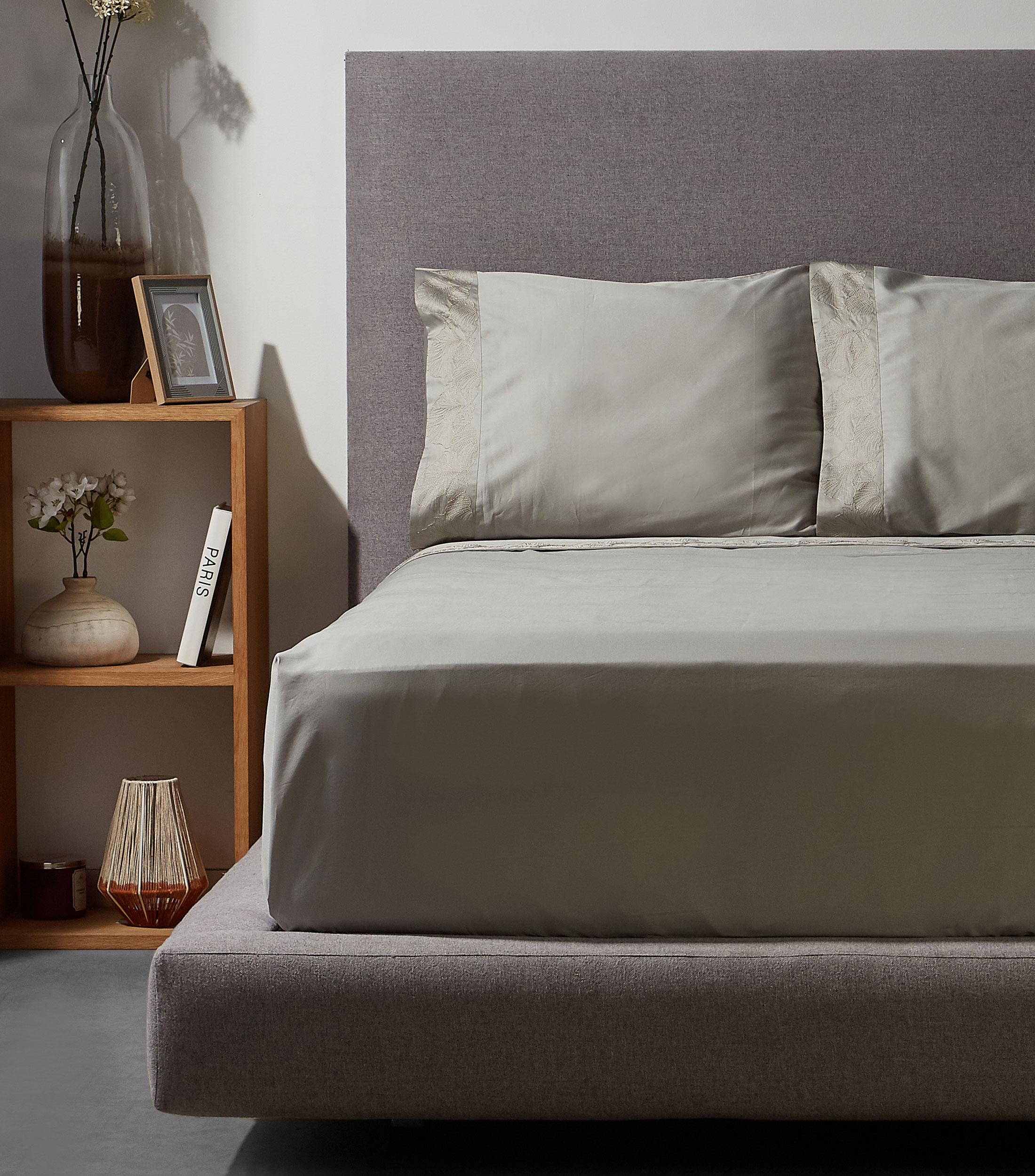 Bovi Juego Sábanas Matrimonial Queen Size Nori Olive |El Palacio de Hierro
