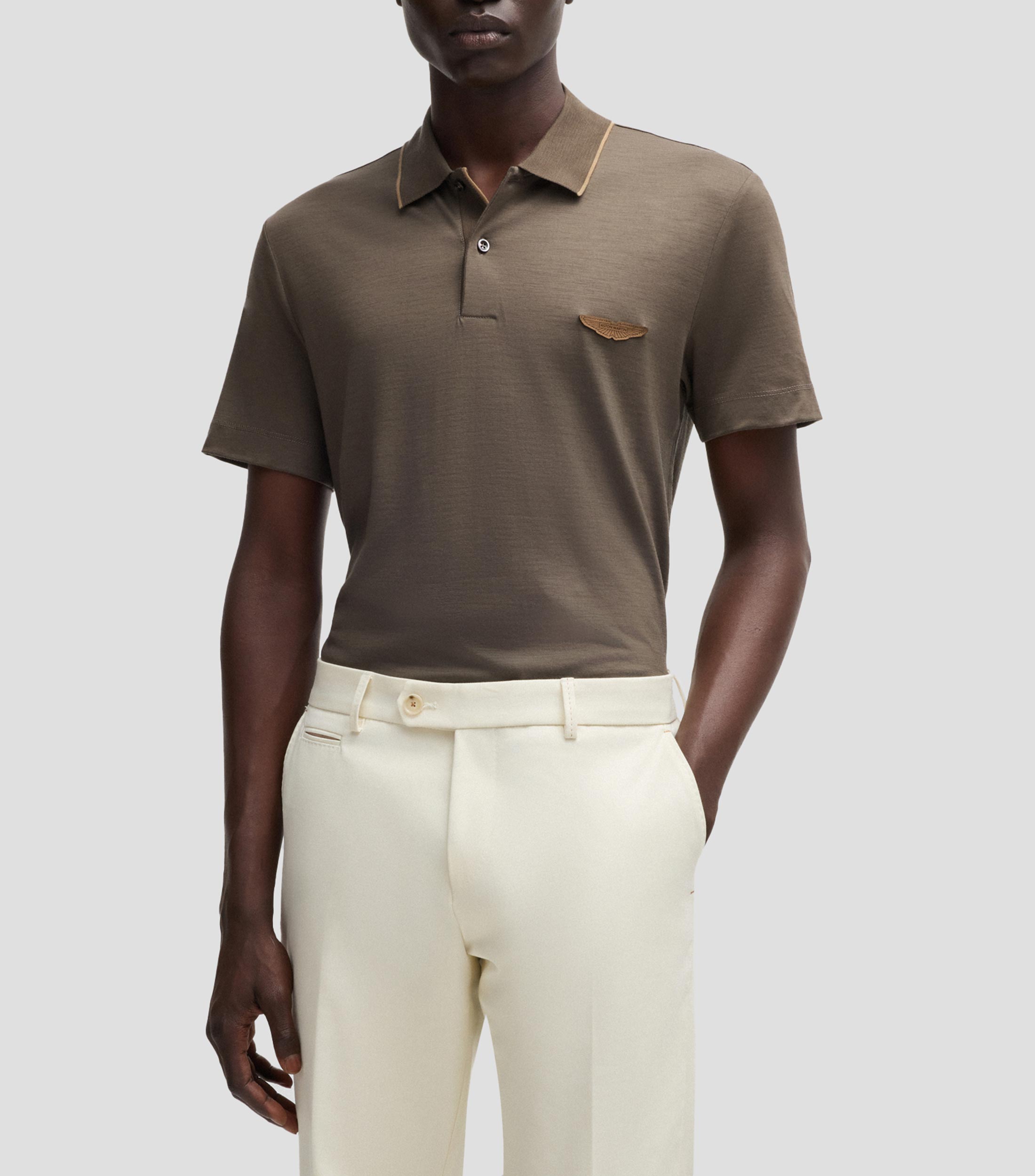 Boss: Polo BOSS x ASTON MARTIN en lana merina Hombre | El Palacio de Hierro