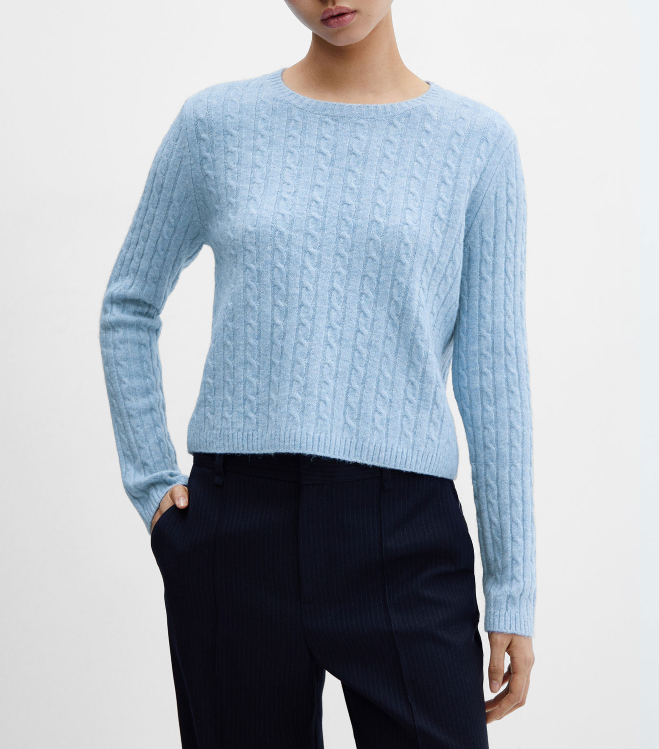 Mango: Suéter cuello redondo Mujer | El Palacio de Hierro