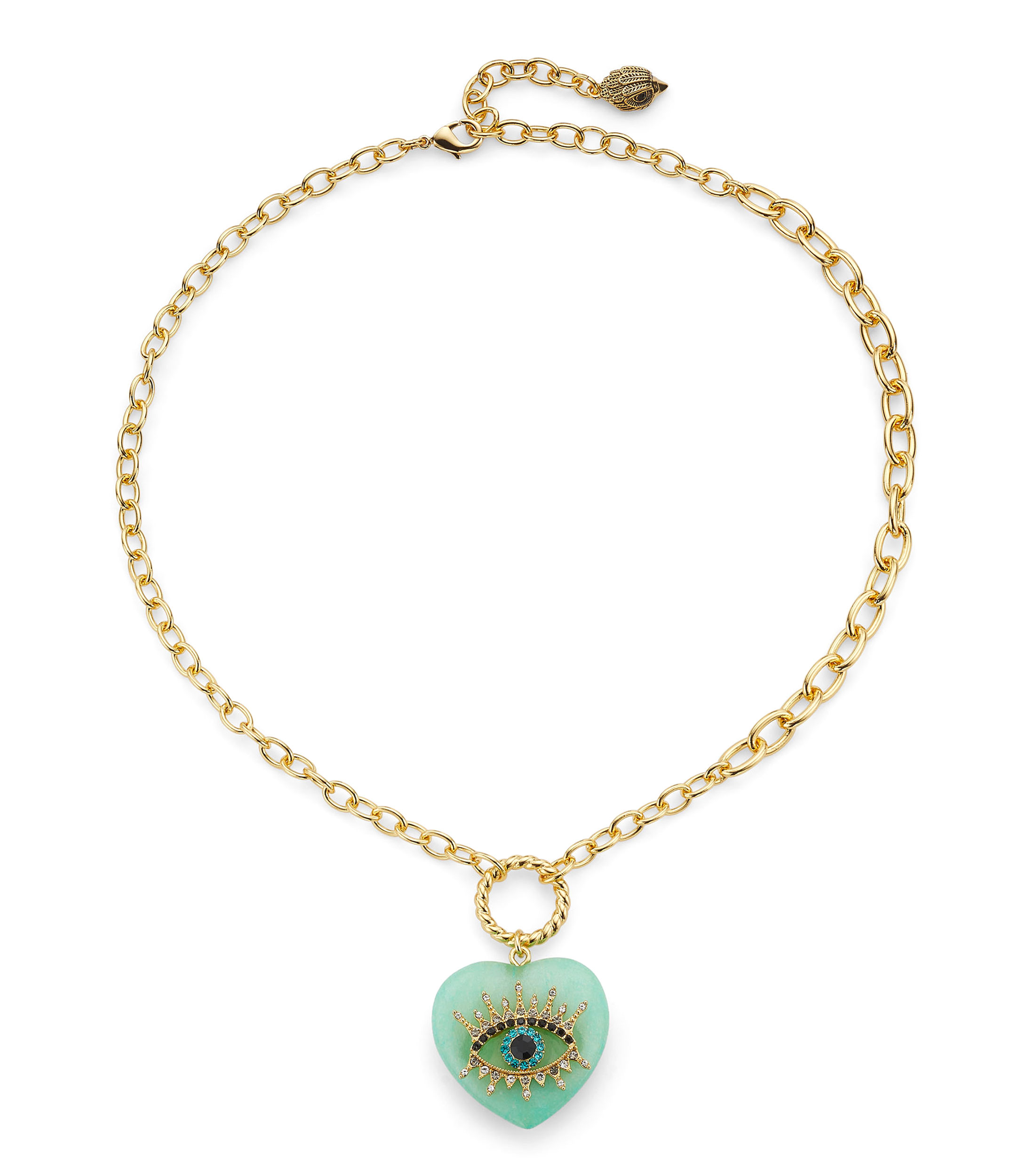 Kurt Geiger: Collar con Jade, Cristal y circonita cúbica Mujer | El ...